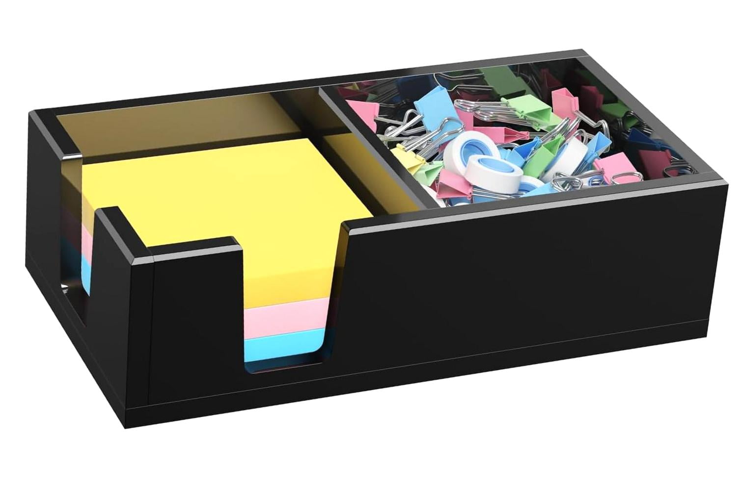 FREEAMG Acrylic Sticky Note Holder, Self-Adhesive Note Pad Dispenser ...