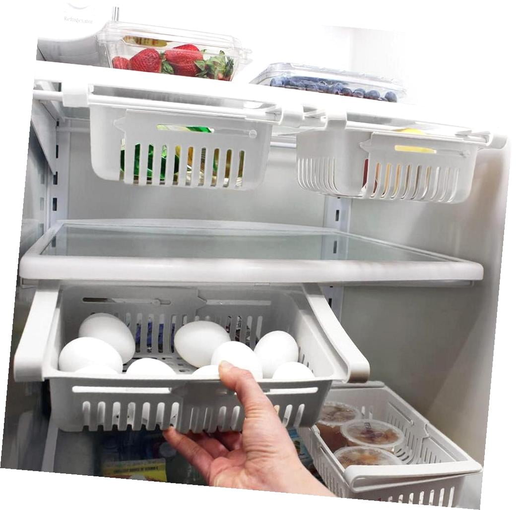 FREEAMG Adjustable Fridge Drawer Organizer, Customizable Kitchen ...