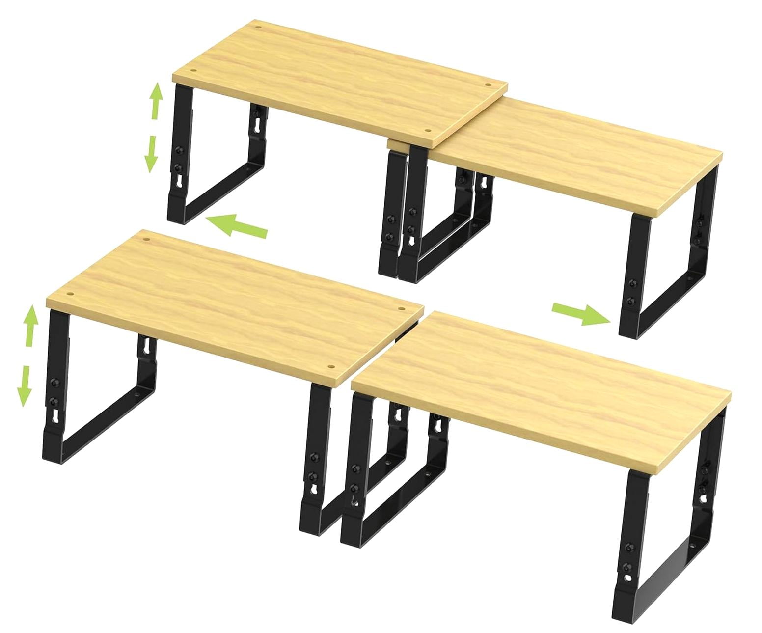 FREEAMG Adjustable Storage Shelves for Kitchen Cabinet Organization ...