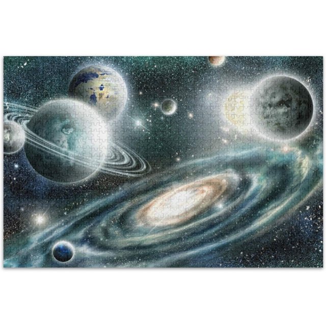 FREEAMG Alien Planet Solar System Galaxy in Space Jigsaw Puzzles for ...