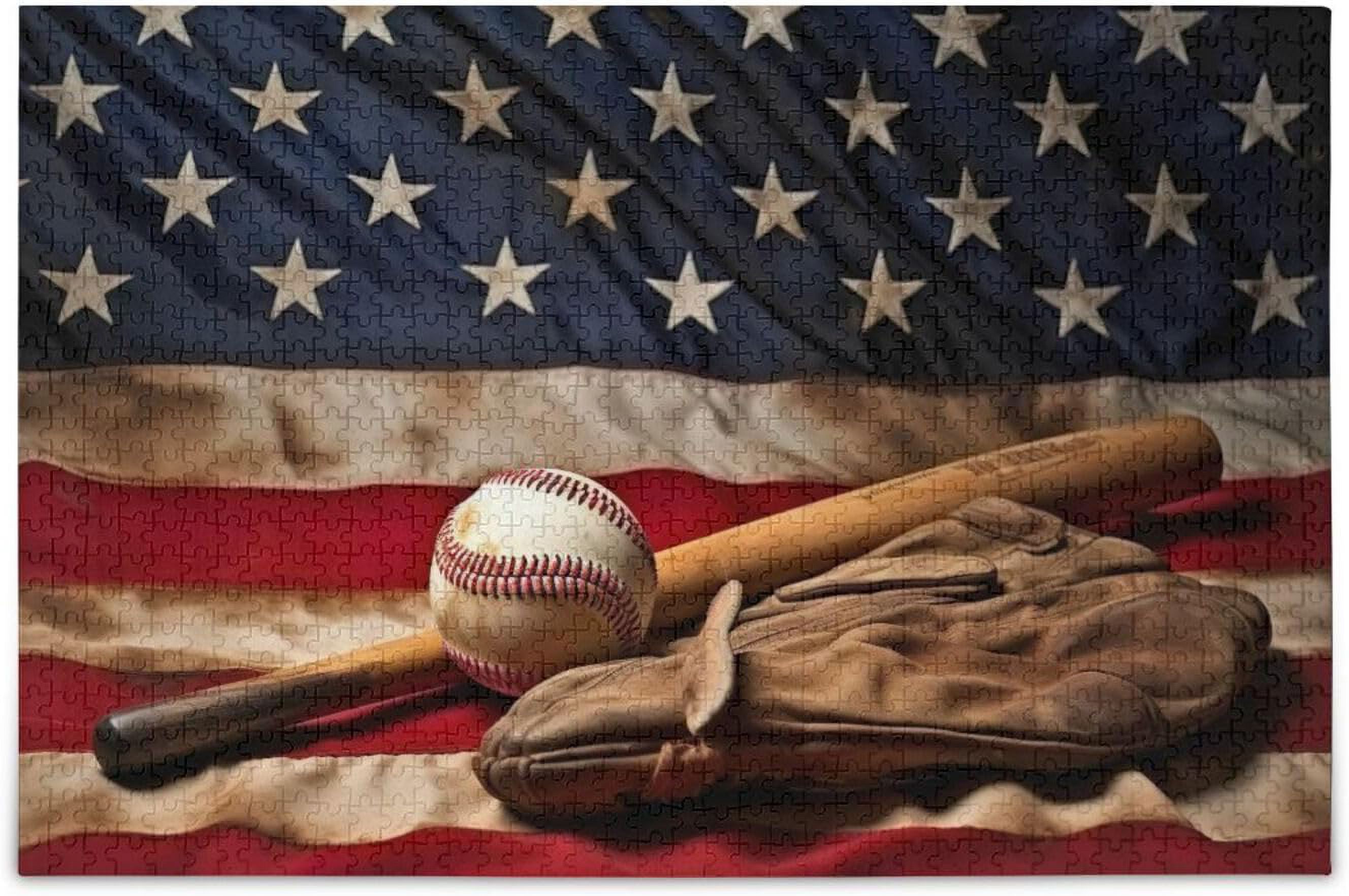 FREEAMG American Baseball Jigsaw Puzzles for Adults 500 Pieces ...