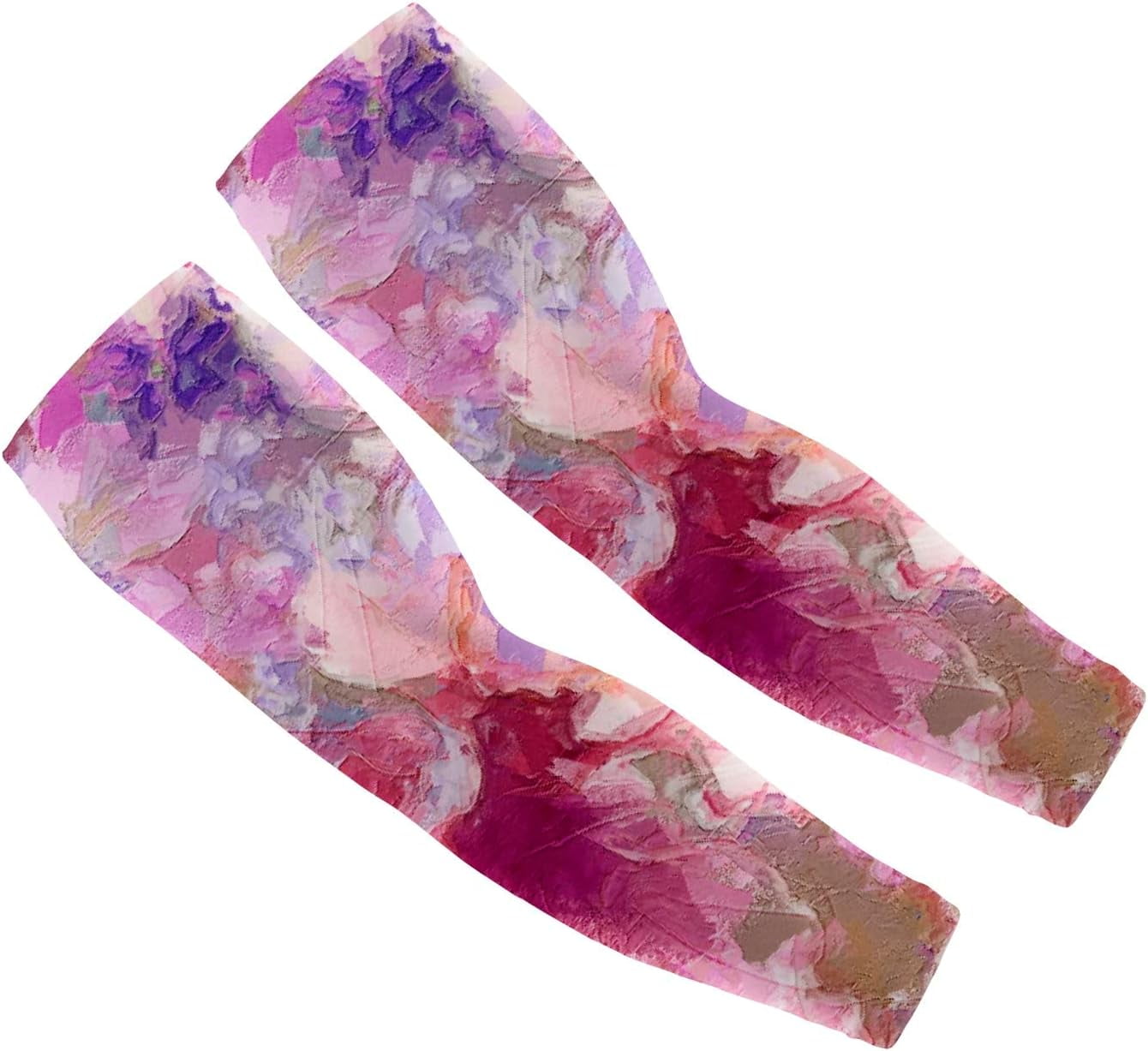 FREEAMG Arm Sleeves Abstract Beautiful Oil Painting Flowers for Men ...