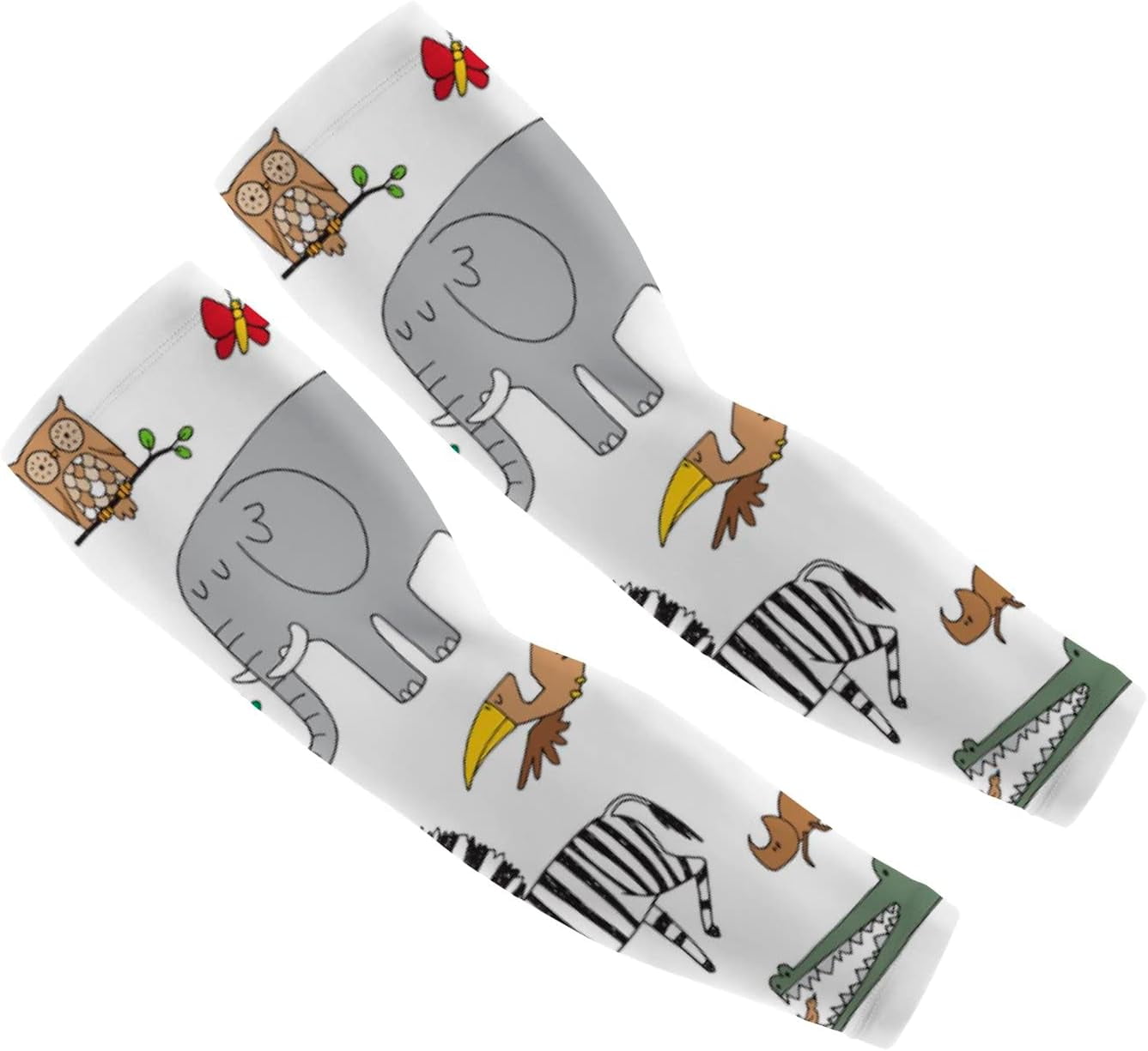 FREEAMG Arm Sleeves African Animals Seen on Safari for Men Women ...