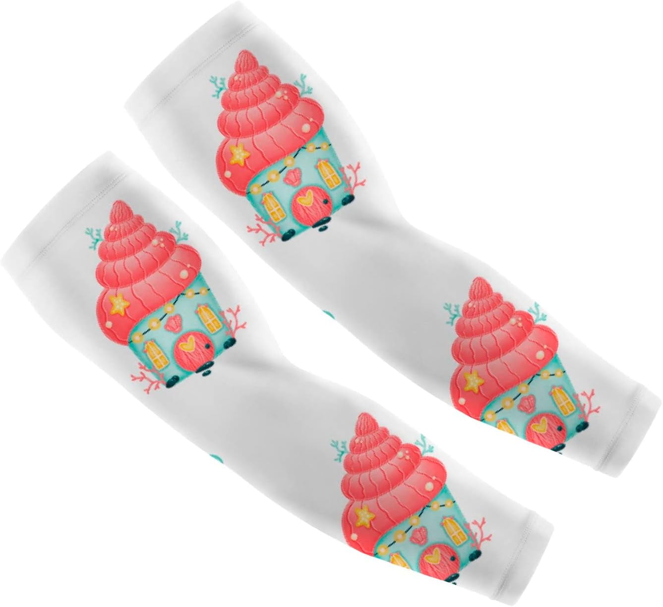 FREEAMG Arm Sleeves Cute Mermaid Castle Pattern for Men Women - Walmart.com