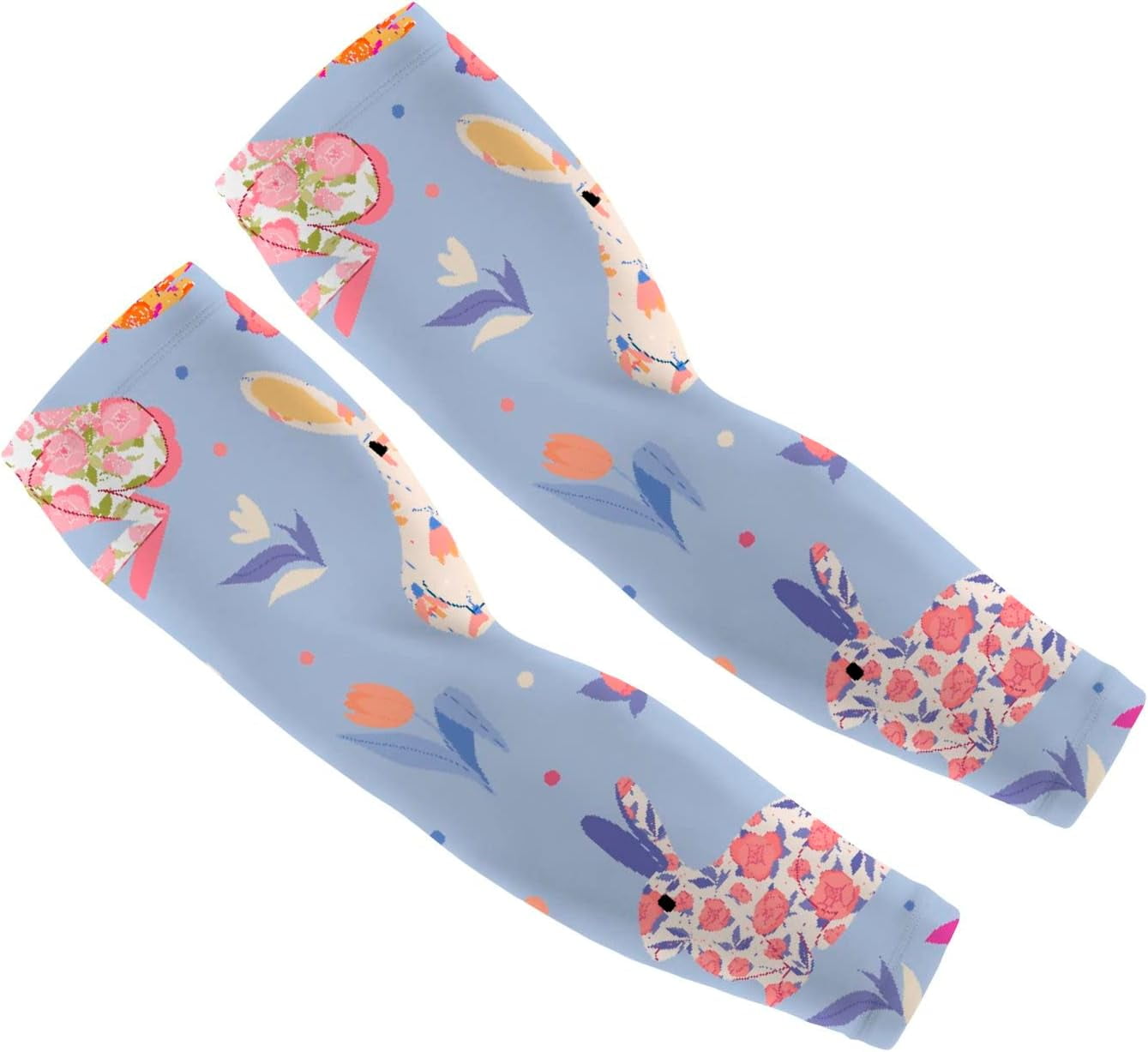 FREEAMG Arm Sleeves Cute Rabbits Flower for Men Women - Walmart.com