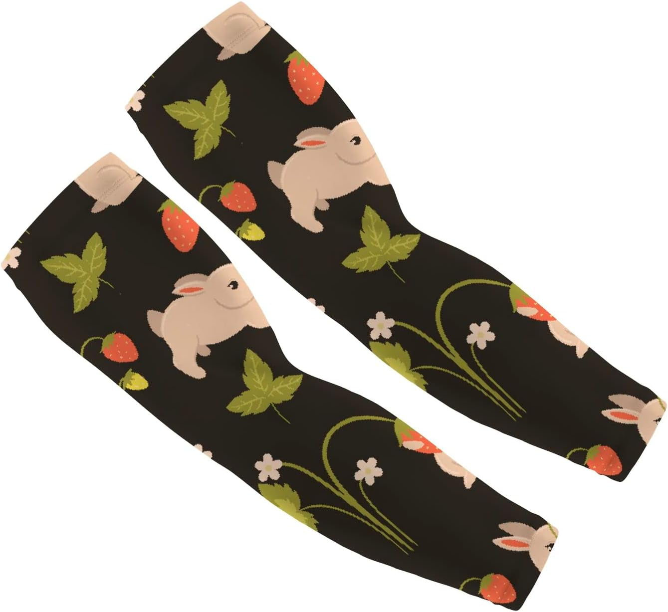 FREEAMG Arm Sleeves Cute Rabbits Strawberries for Men Women - Walmart.com