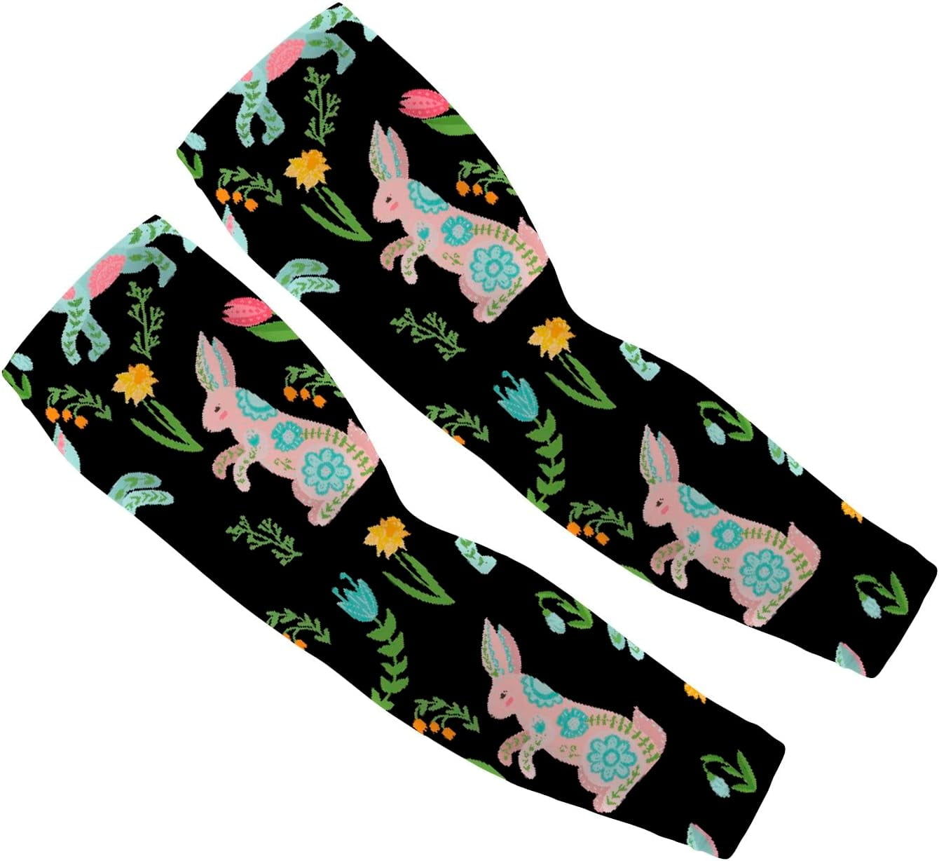 FREEAMG Arm Sleeves Cute Rabbits in Flowers for Men Women - Walmart.com