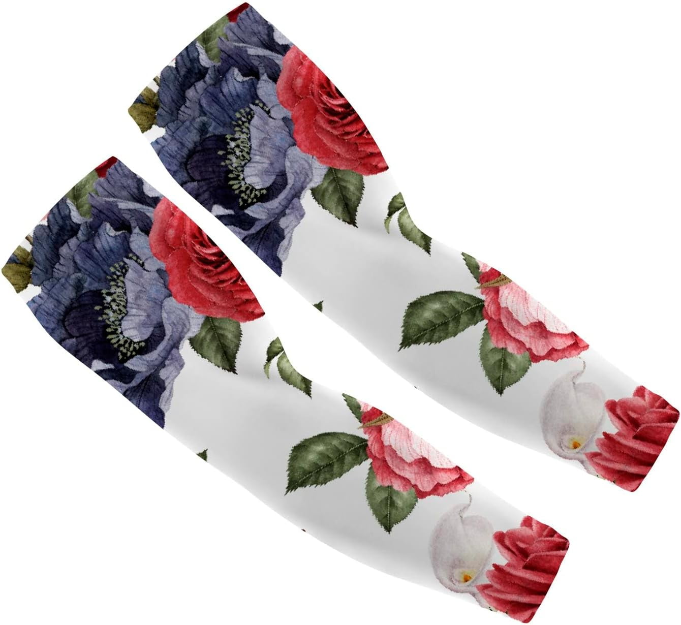 FREEAMG Arm Sleeves Floral Roses Watercolor for Men Women - Walmart.com