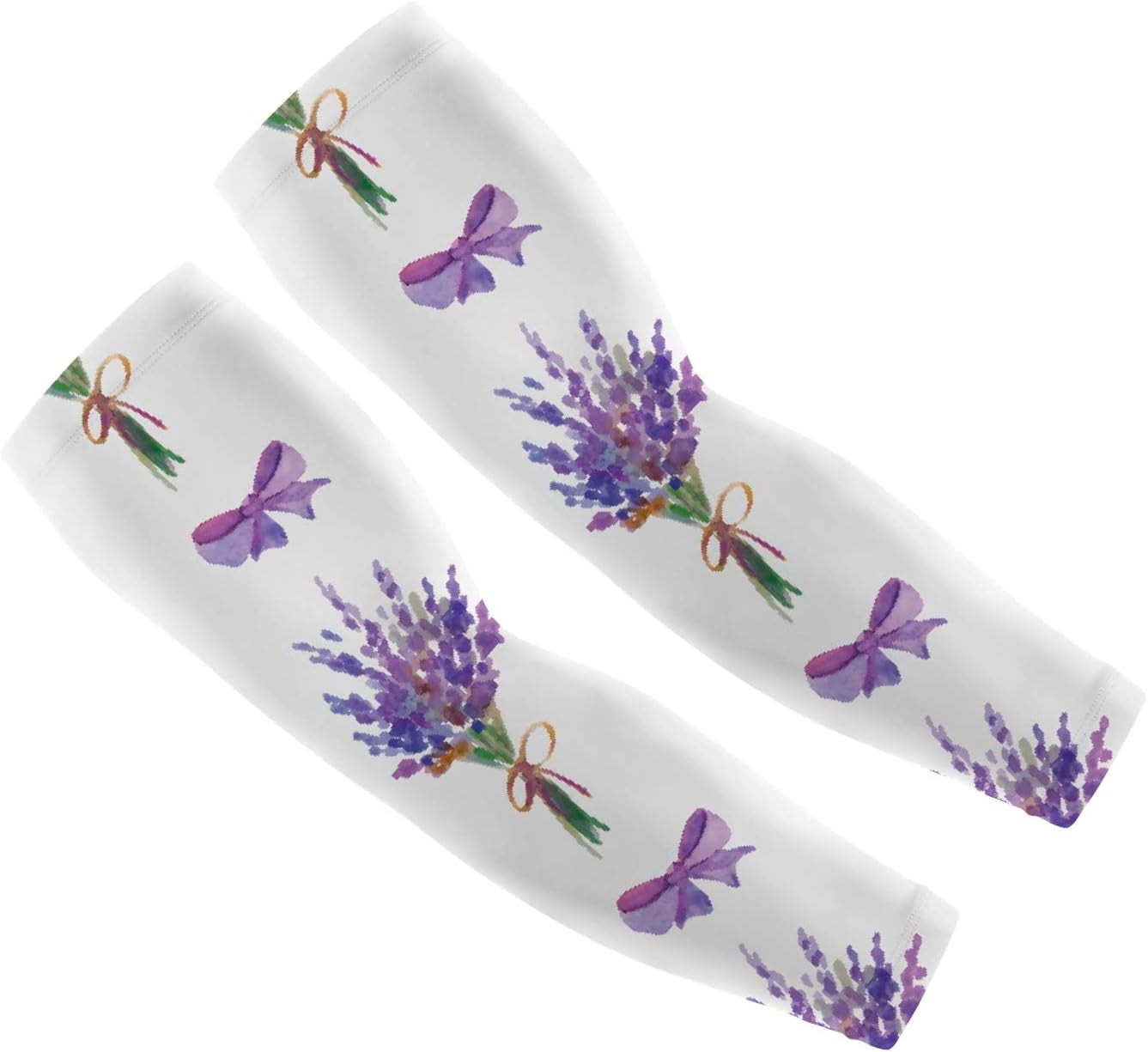 FREEAMG Arm Sleeves Lavender Flower Watercolor for Men Women - Walmart.com