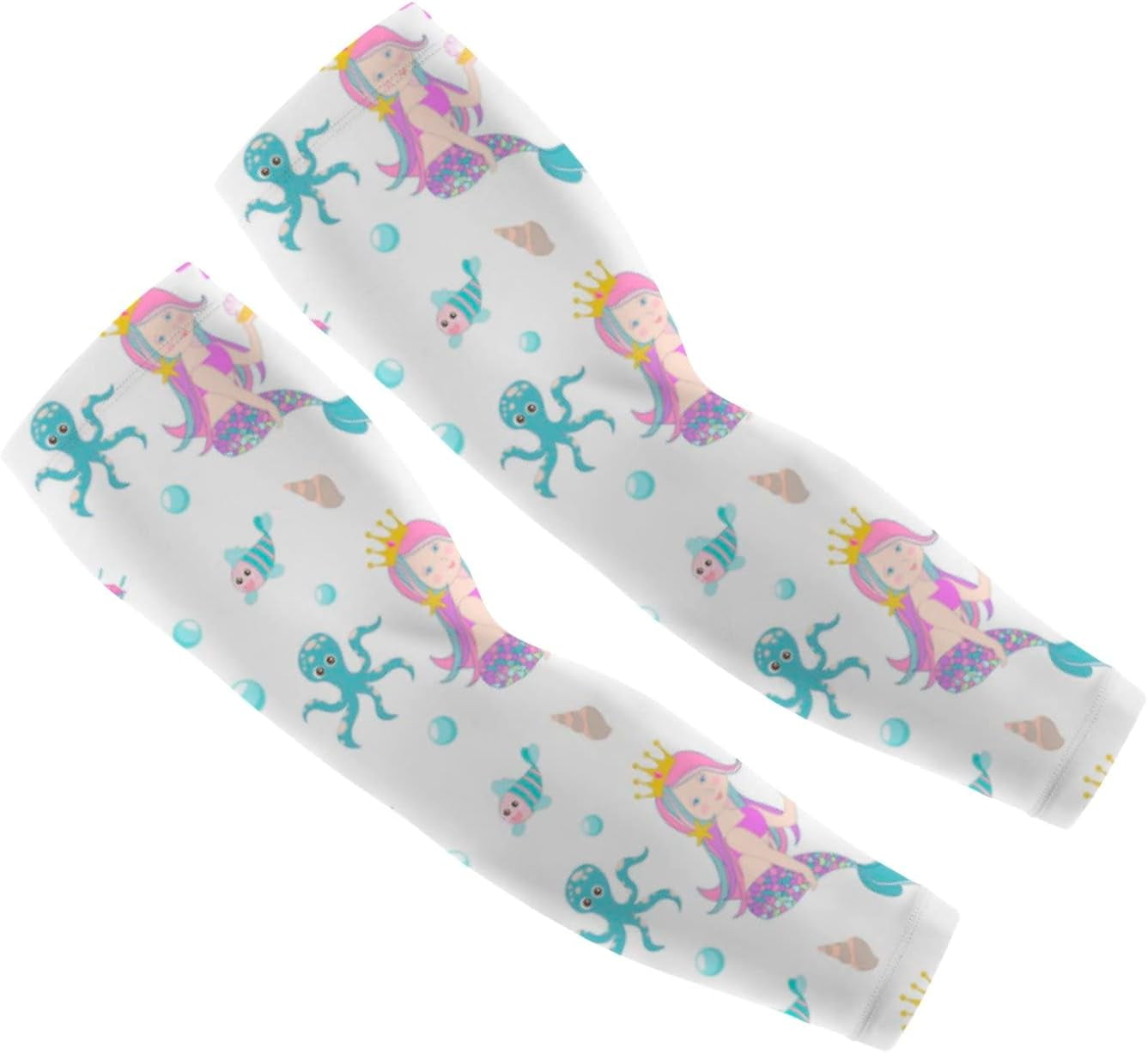FREEAMG Arm Sleeves Mermaid Cute Girls for Men Women - Walmart.com