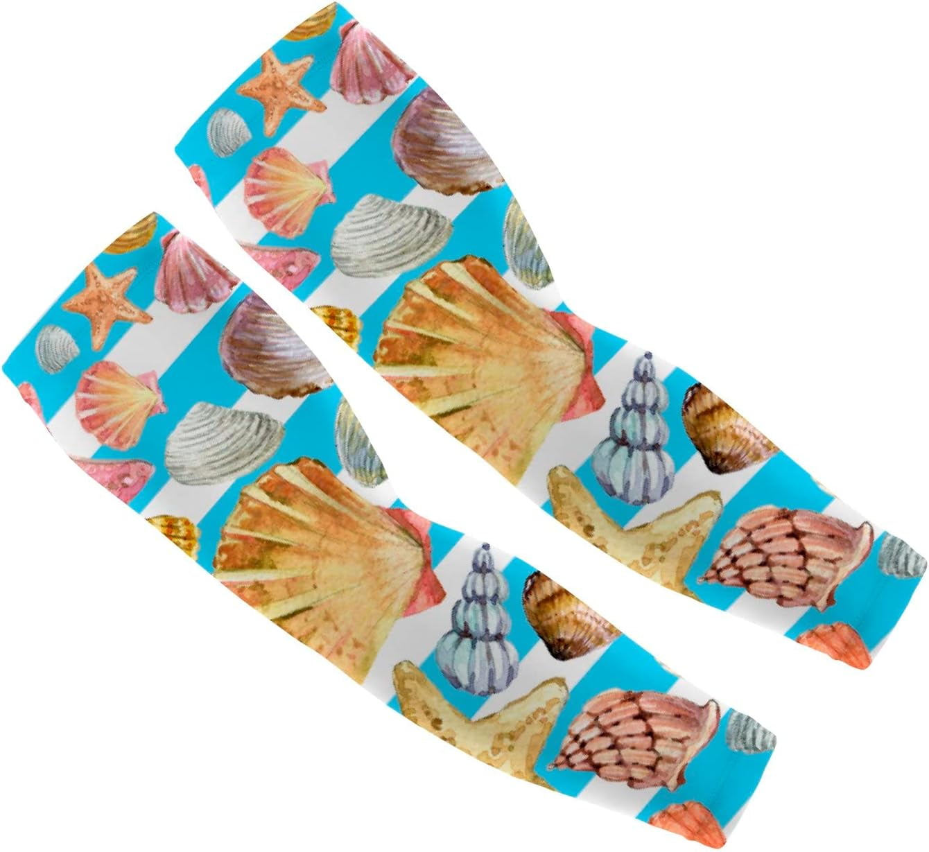 FREEAMG Arm Sleeves Sea Shell Watercolor for Men Women - Walmart.com