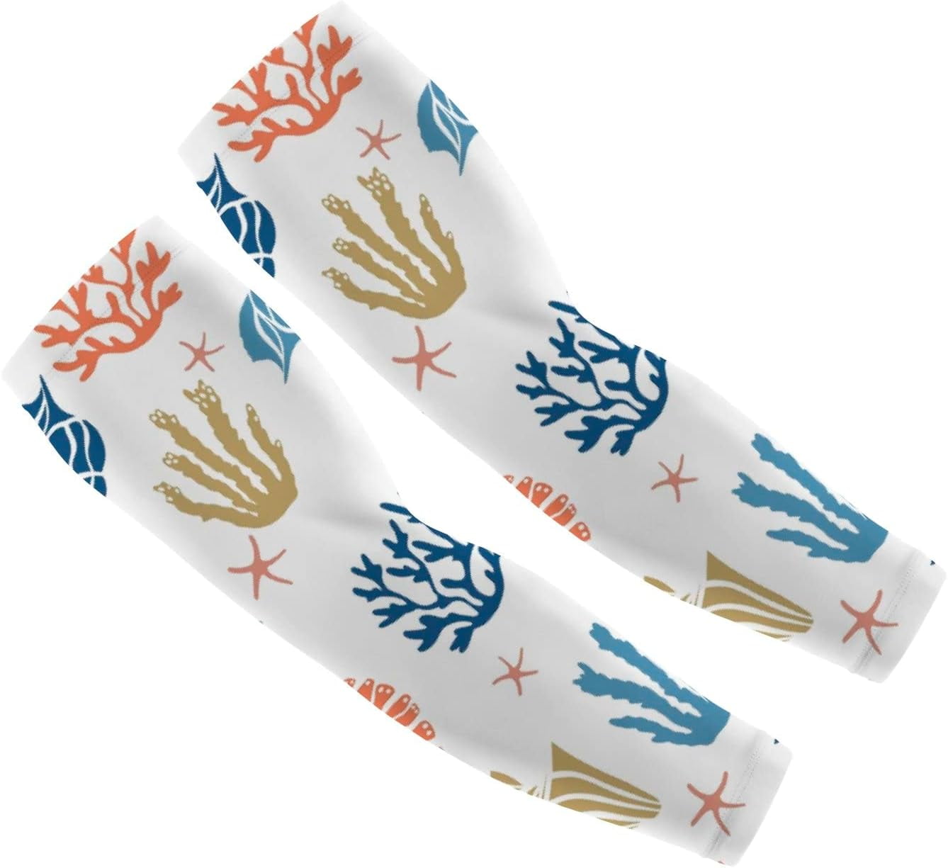 FREEAMG Arm Sleeves Seashells Algae Corals and Starfish for Men Women ...