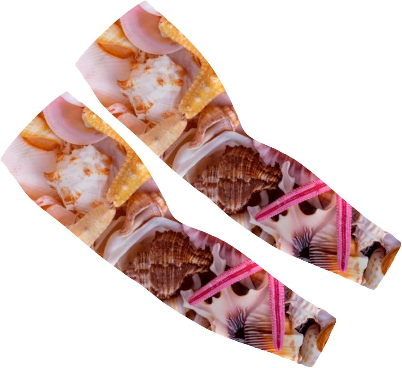 FREEAMG Arm Sleeves Seashells Amazing Seashells Coral Starfishes for ...