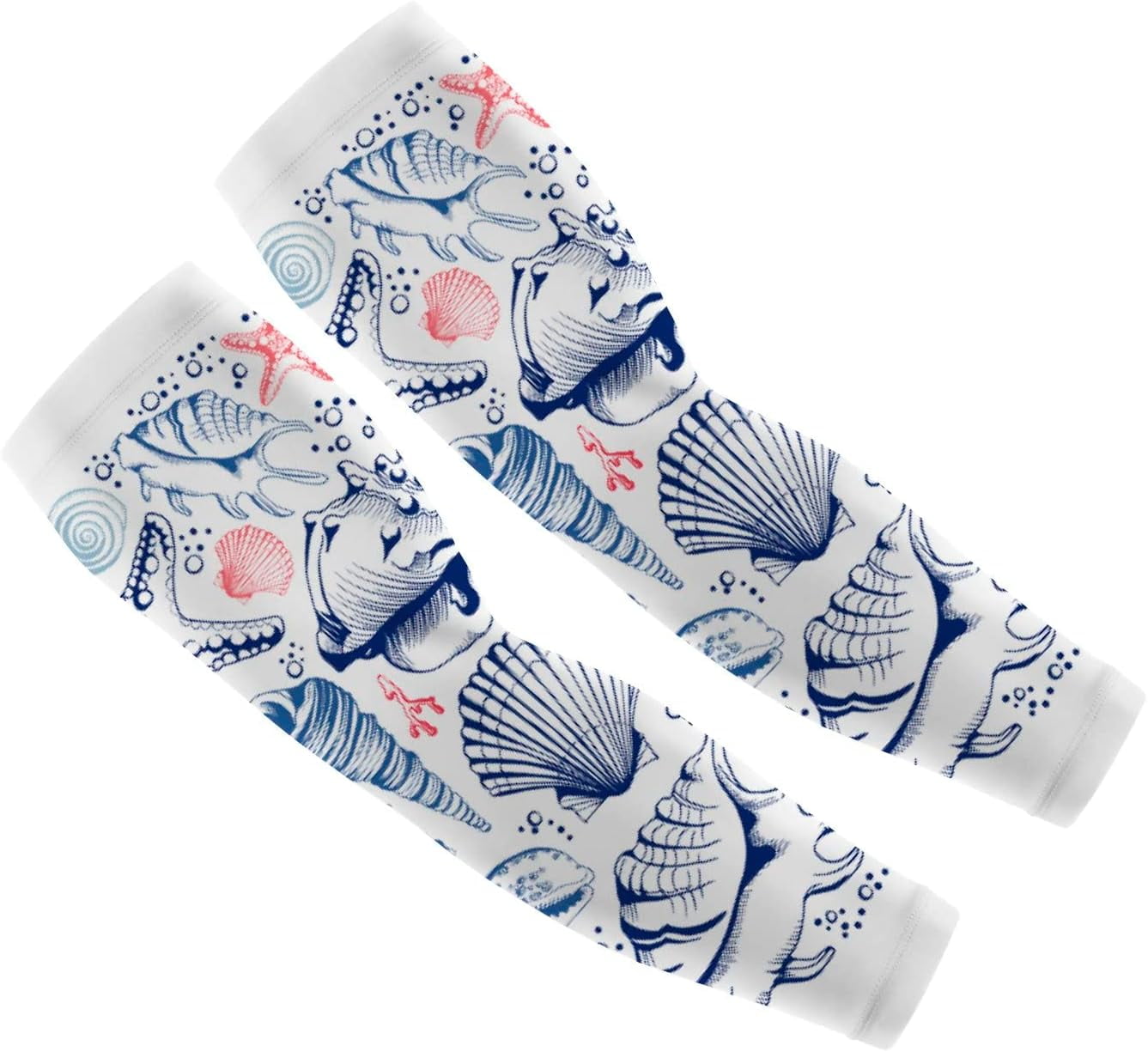 FREEAMG Arm Sleeves Seashells Corals and Starfishes for Men Women ...