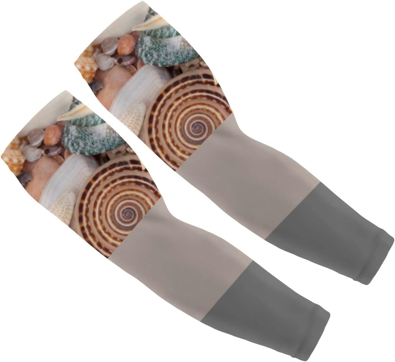 FREEAMG Arm Sleeves Starfishes on Amazing Seashells for Men Women ...