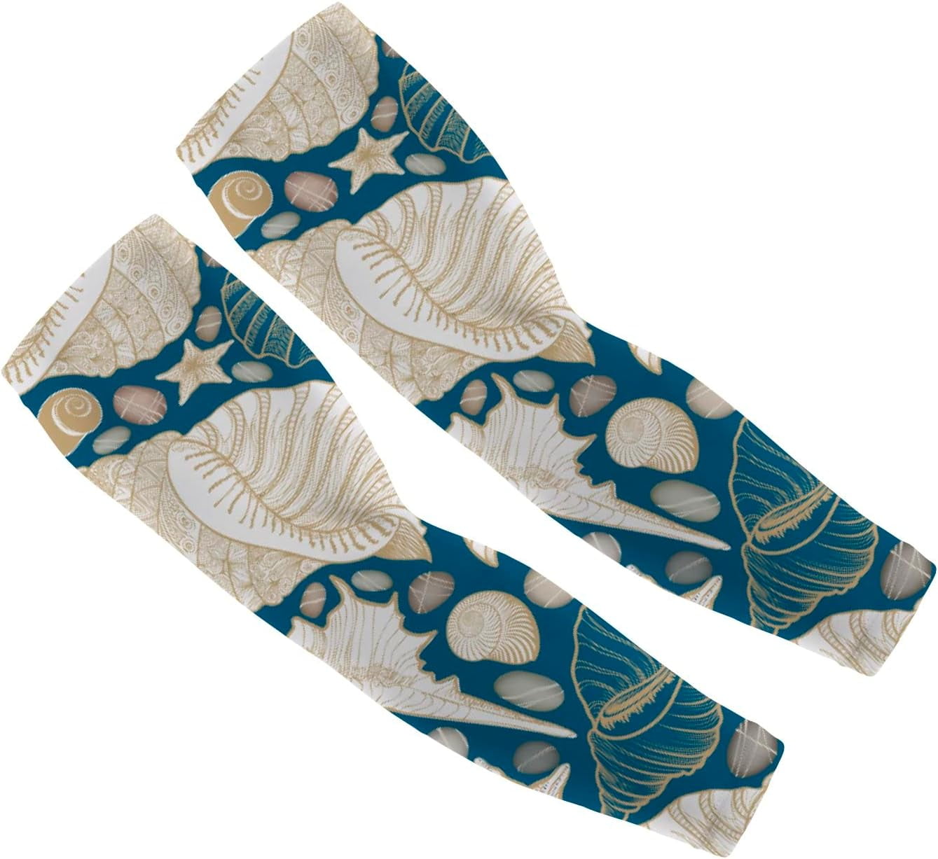 FREEAMG Arm Sleeves Underwater Sea Shells Sea Star for Men Women ...