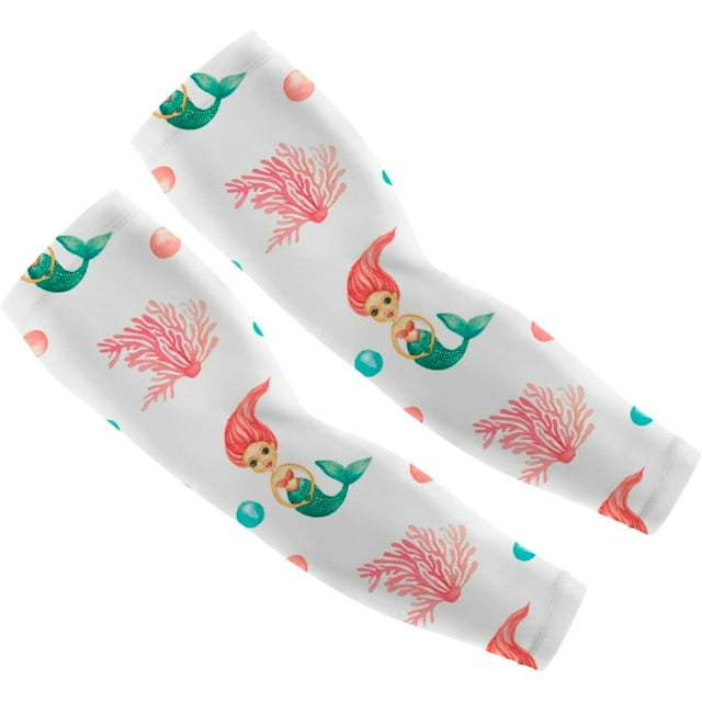 FREEAMG Arm Sleeves Watercolor Cute Mermaid for Men Women - Walmart.com