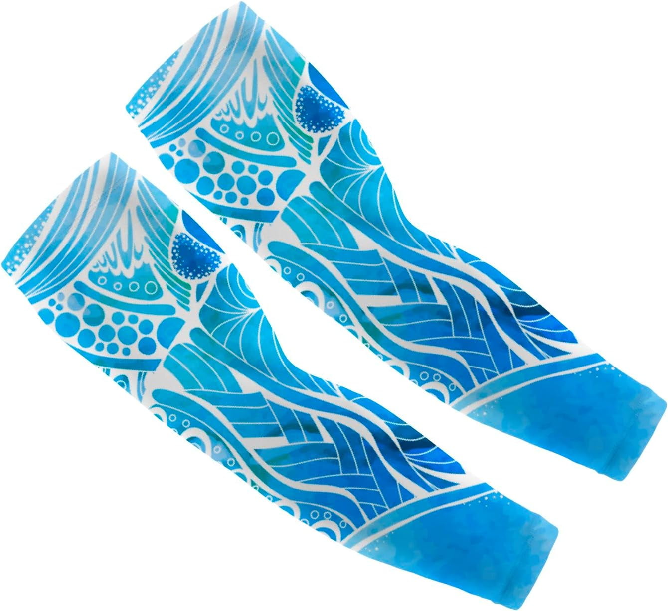 FREEAMG Arm Sleeves Watercolor Nautilus Shell Zen Art for Men Women ...
