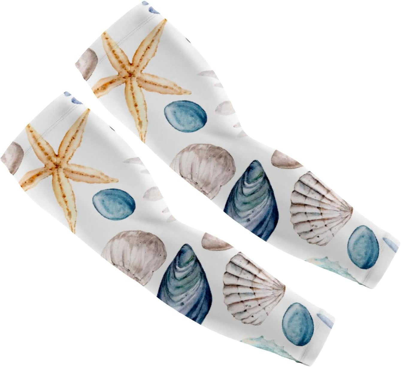 FREEAMG Arm Sleeves Watercolor Shells Repeat Sea for Men Women ...