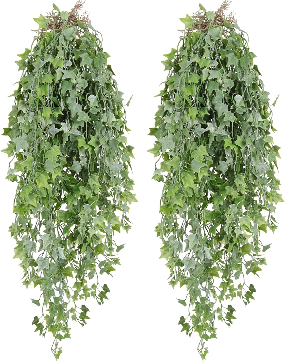 FREEAMG Artiial Plants Indoor Hanging 4 Pack Long Fake Plant Silk ...