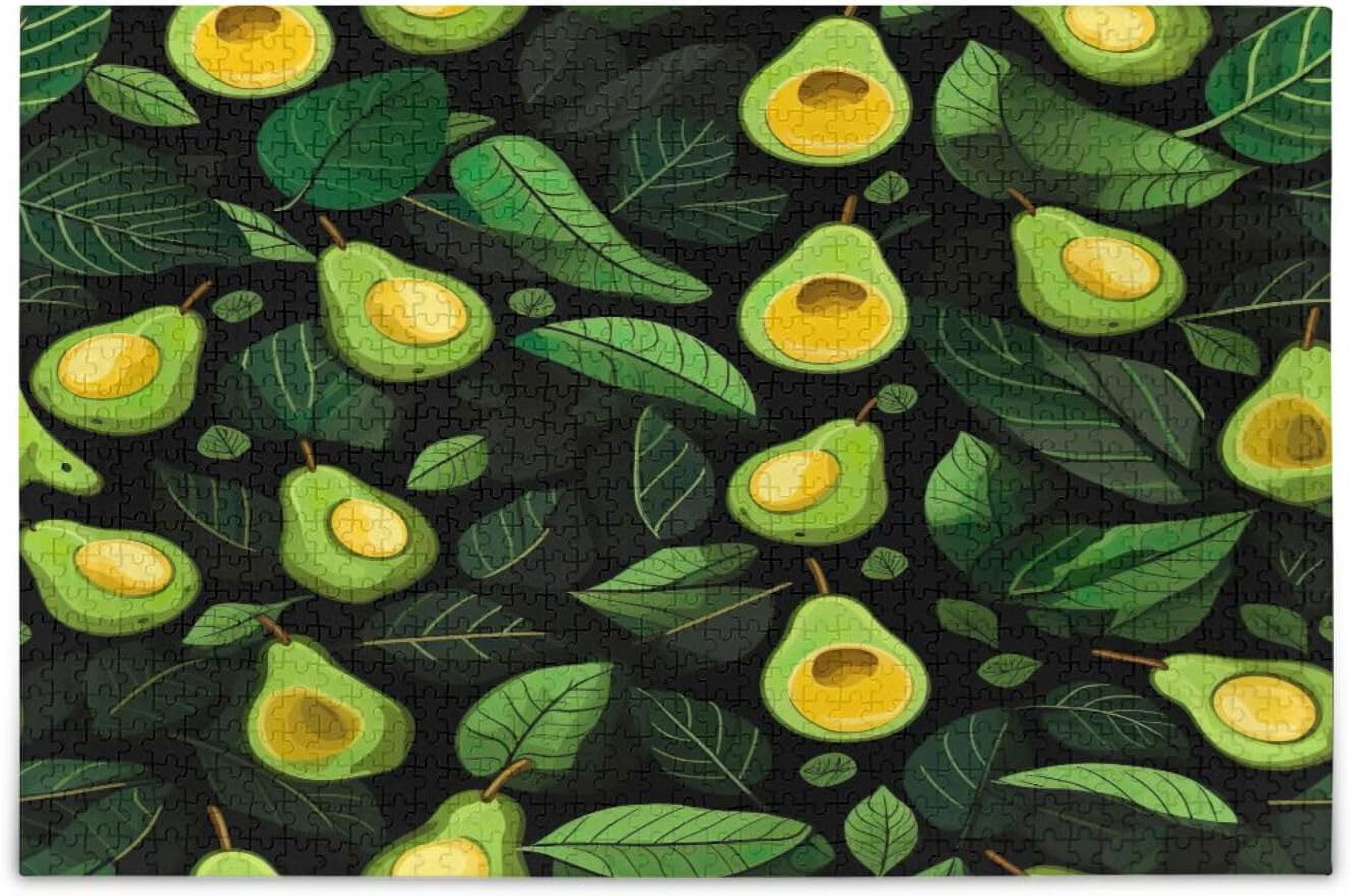 FREEAMG Avocado Pattern Jigsaw Puzzles for Adults 1000 Piece, Puzzles ...