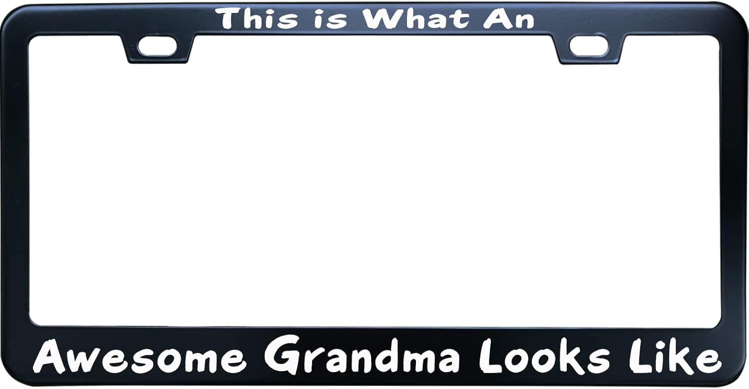 FREEAMG This is What an Awesome Grandma Looks Like License Plate Frame ...