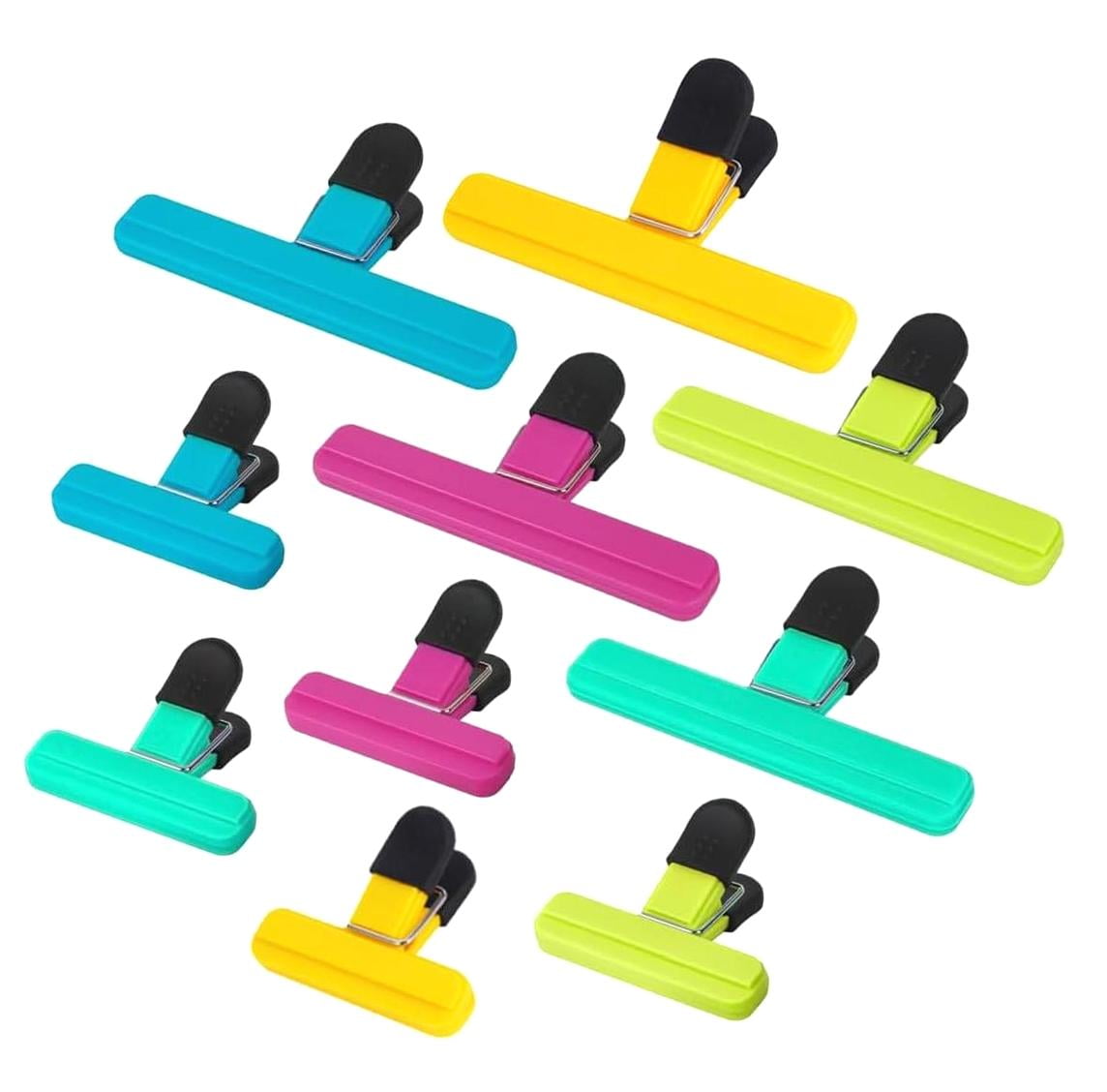 FREEAMG Bag Clips, 10-Pack Food Storage Clips, Large Kitchen Clips for ...