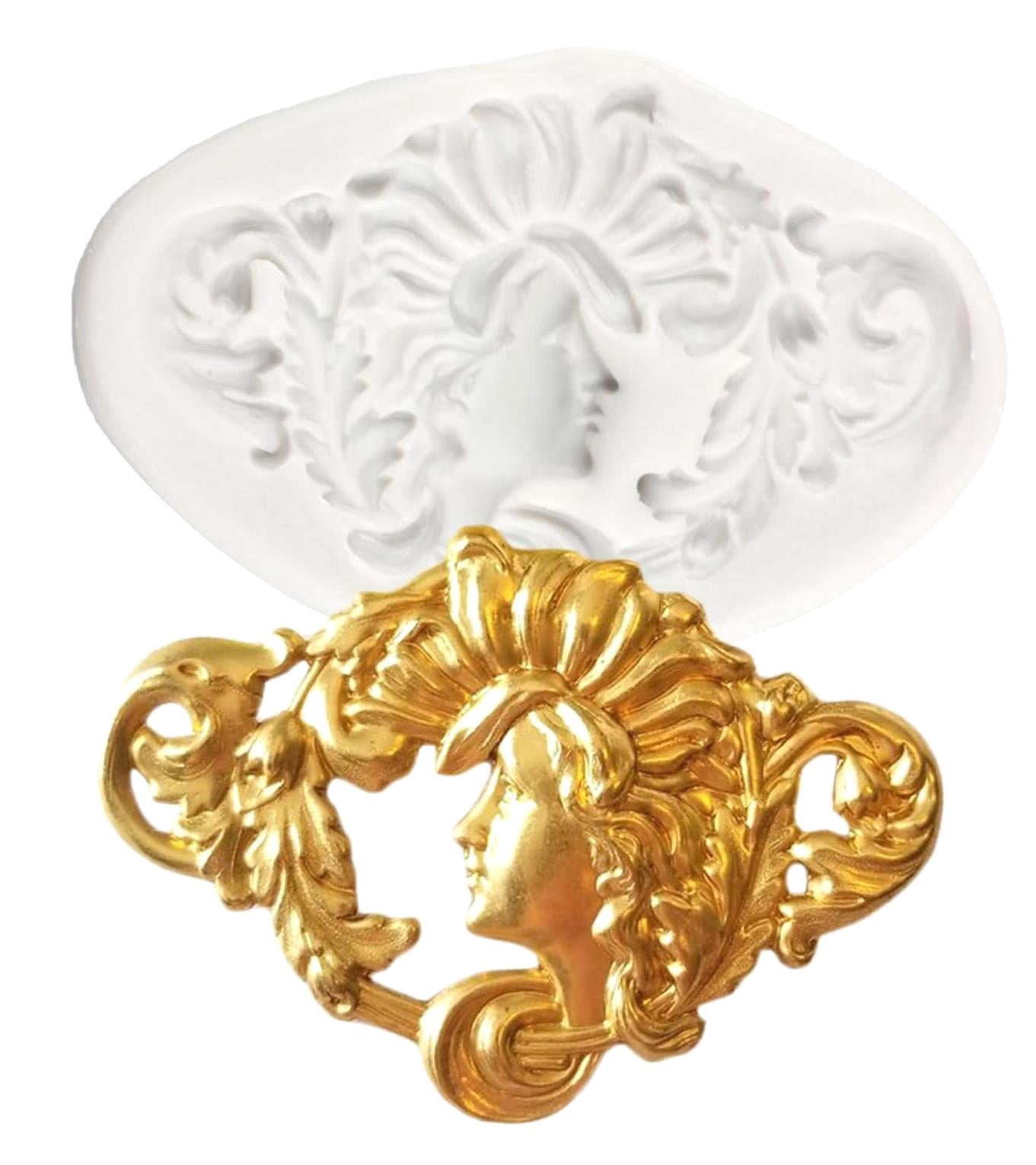 FREEAMG Baroque Silicone Fondant Molds 3D Sculpted Scroll Edge Lace ...
