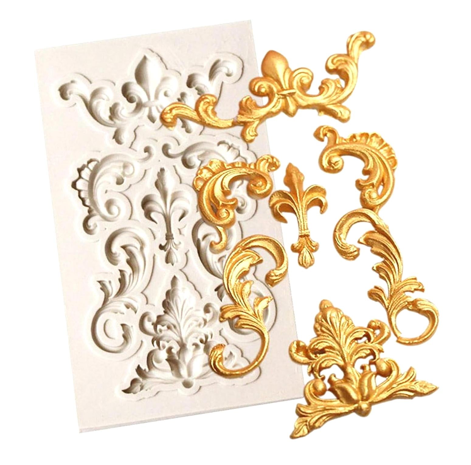 FREEAMG Baroque style roller blind lace fudge silicone , lace , cake ...