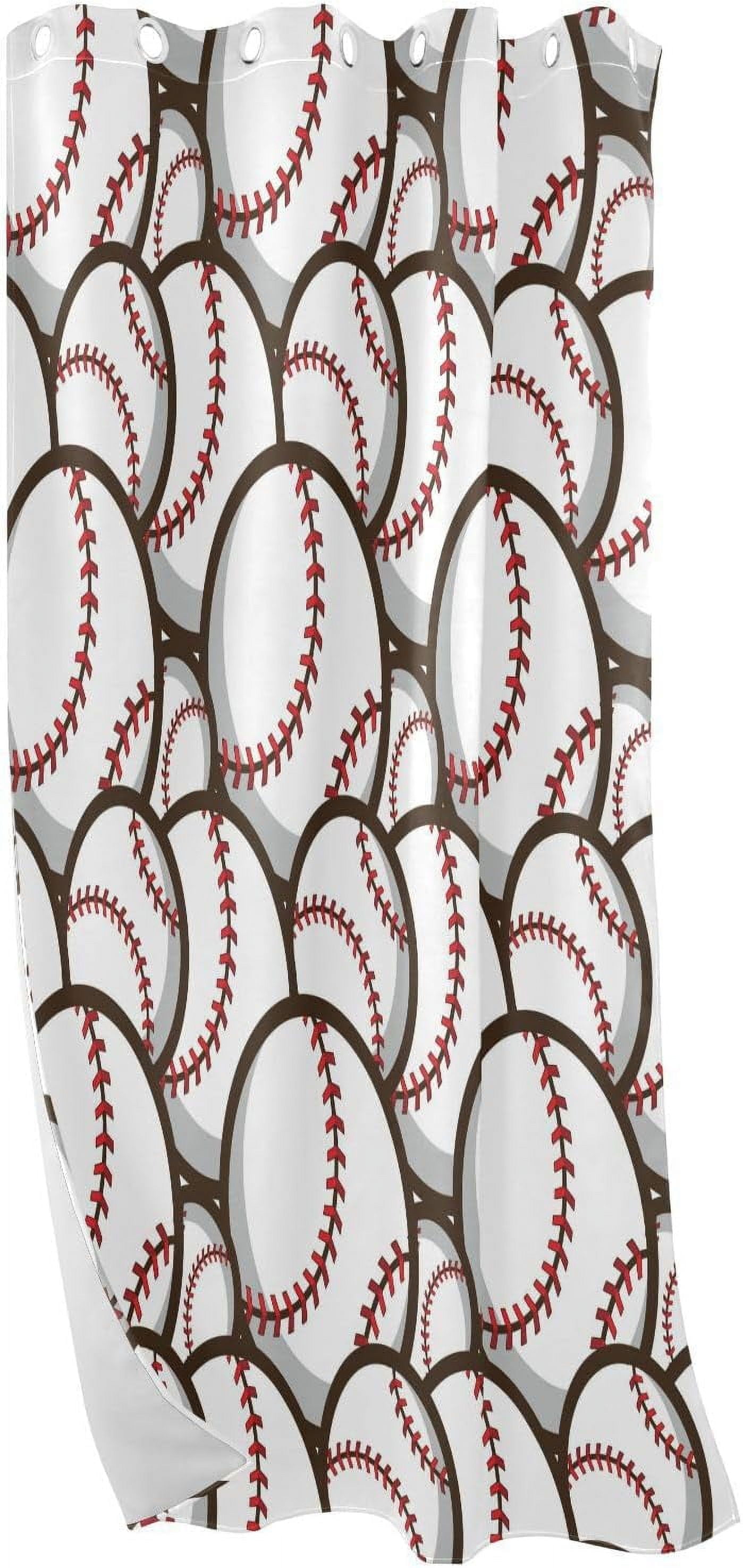 FREEAMG Baseball Blackout Curtains 84x42in,Thermal Insulated Room ...