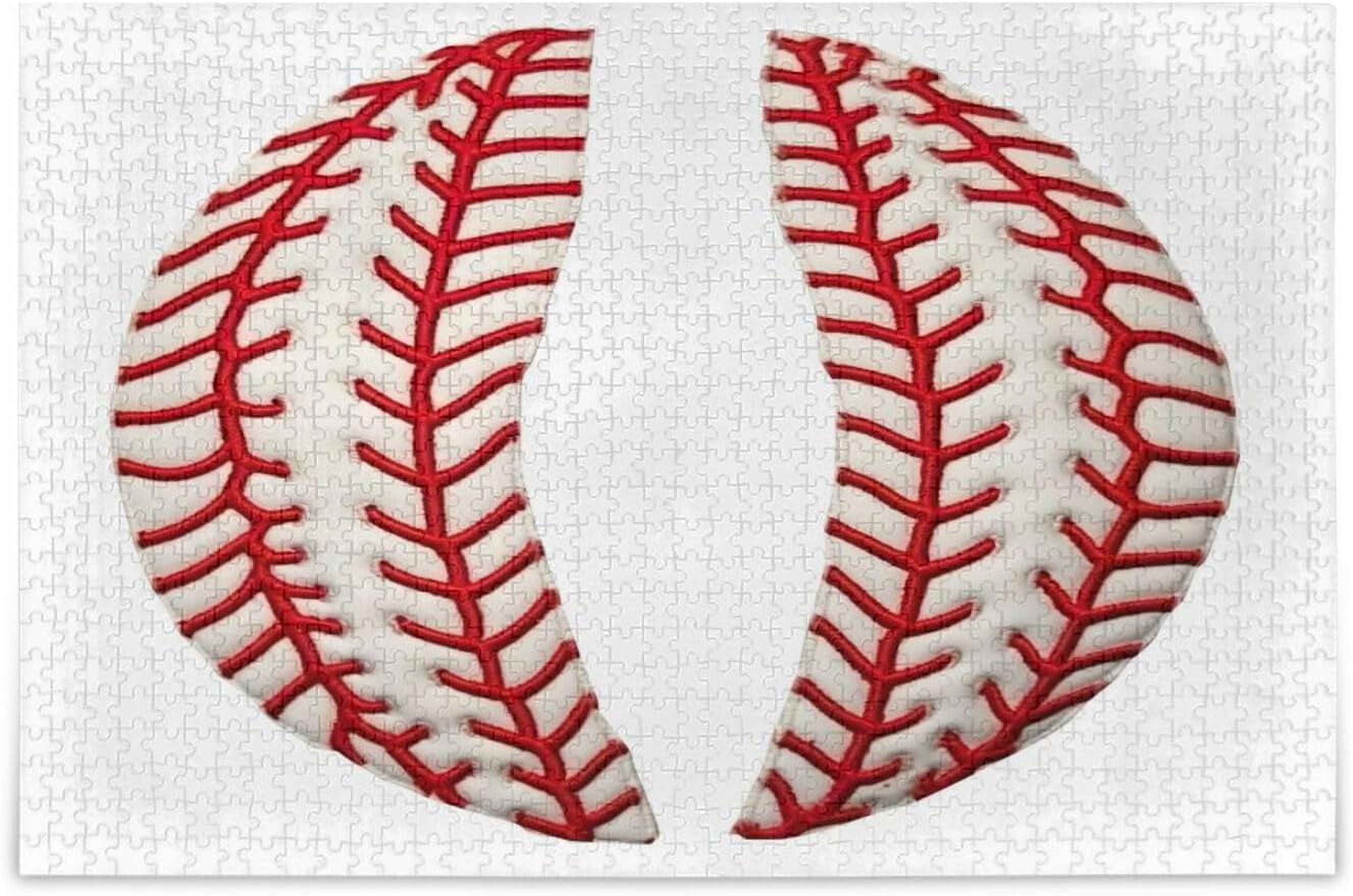 FREEAMG Baseball Stripes Jigsaw Puzzles for Adults 500 Pieces ...