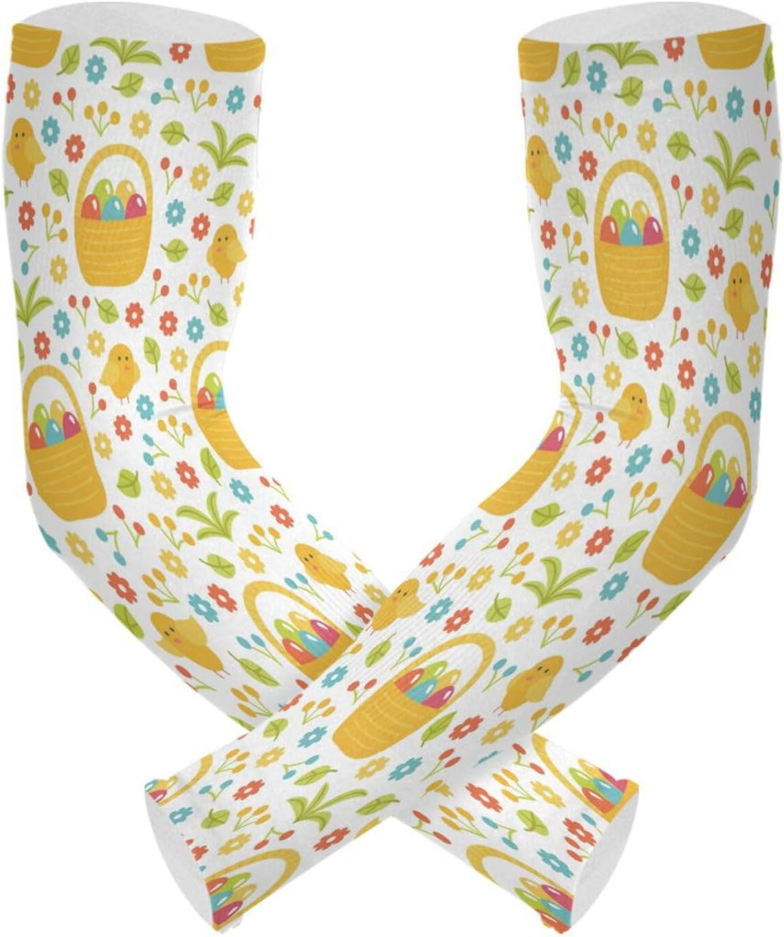 FREEAMG Basket Birds Flowers UV Protective Arm Sleeve, Sports ...