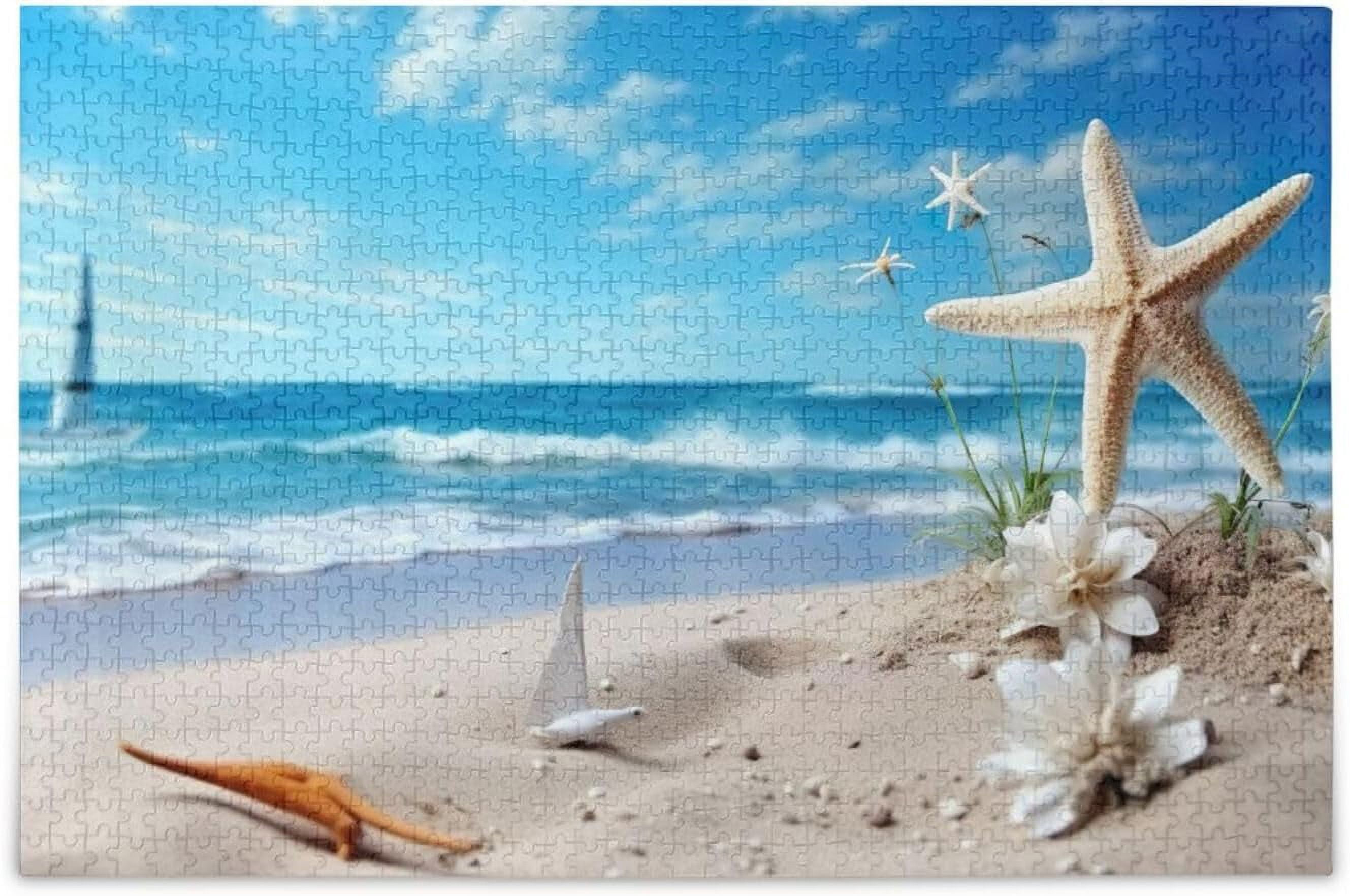 FREEAMG Beach Starfish610beach Starfish 1000 Piece Puzzle for Adults ...