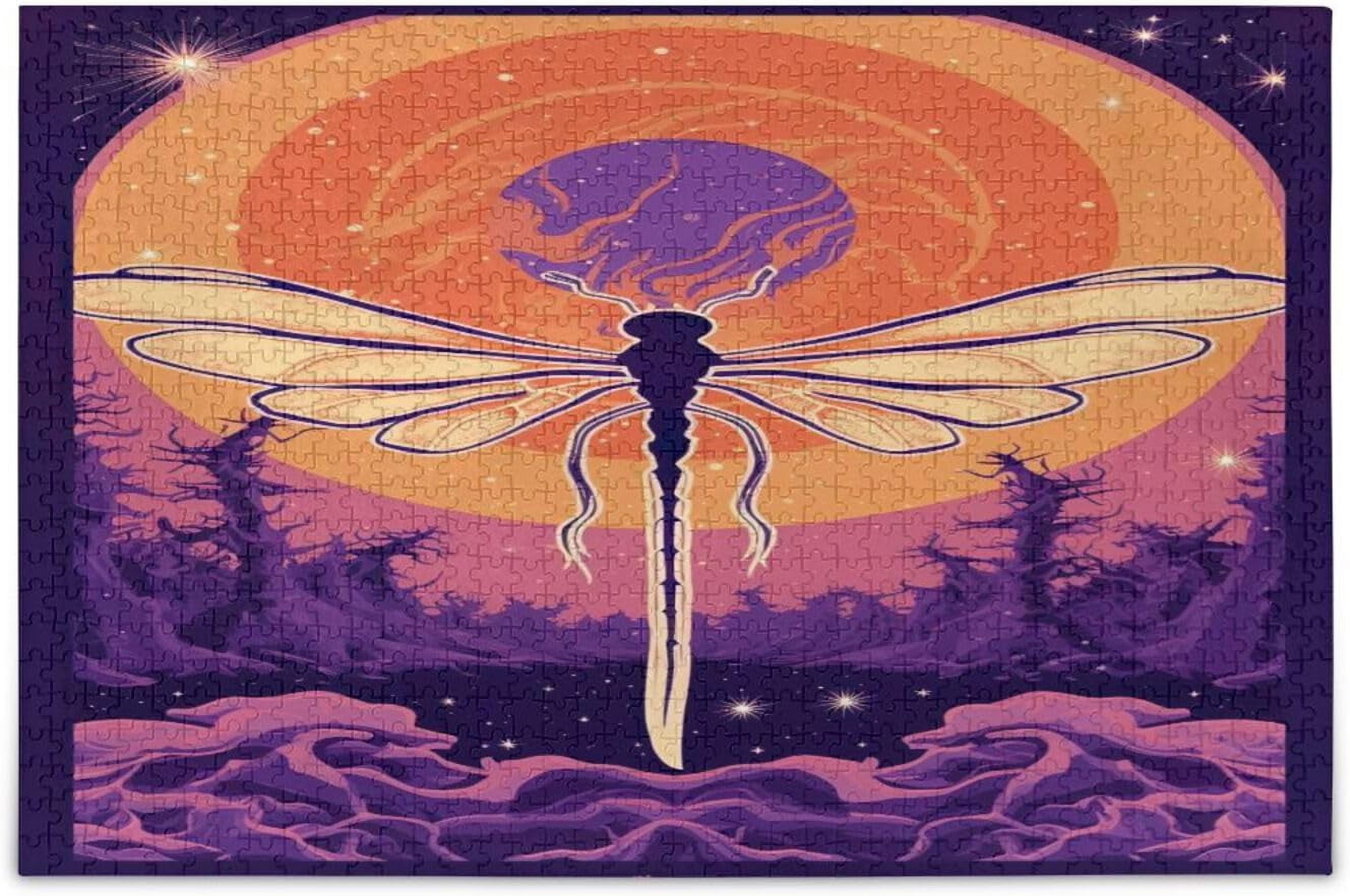 FREEAMG Beautiful Dragonfly 500 Piece Puzzle for Adults, Children ...