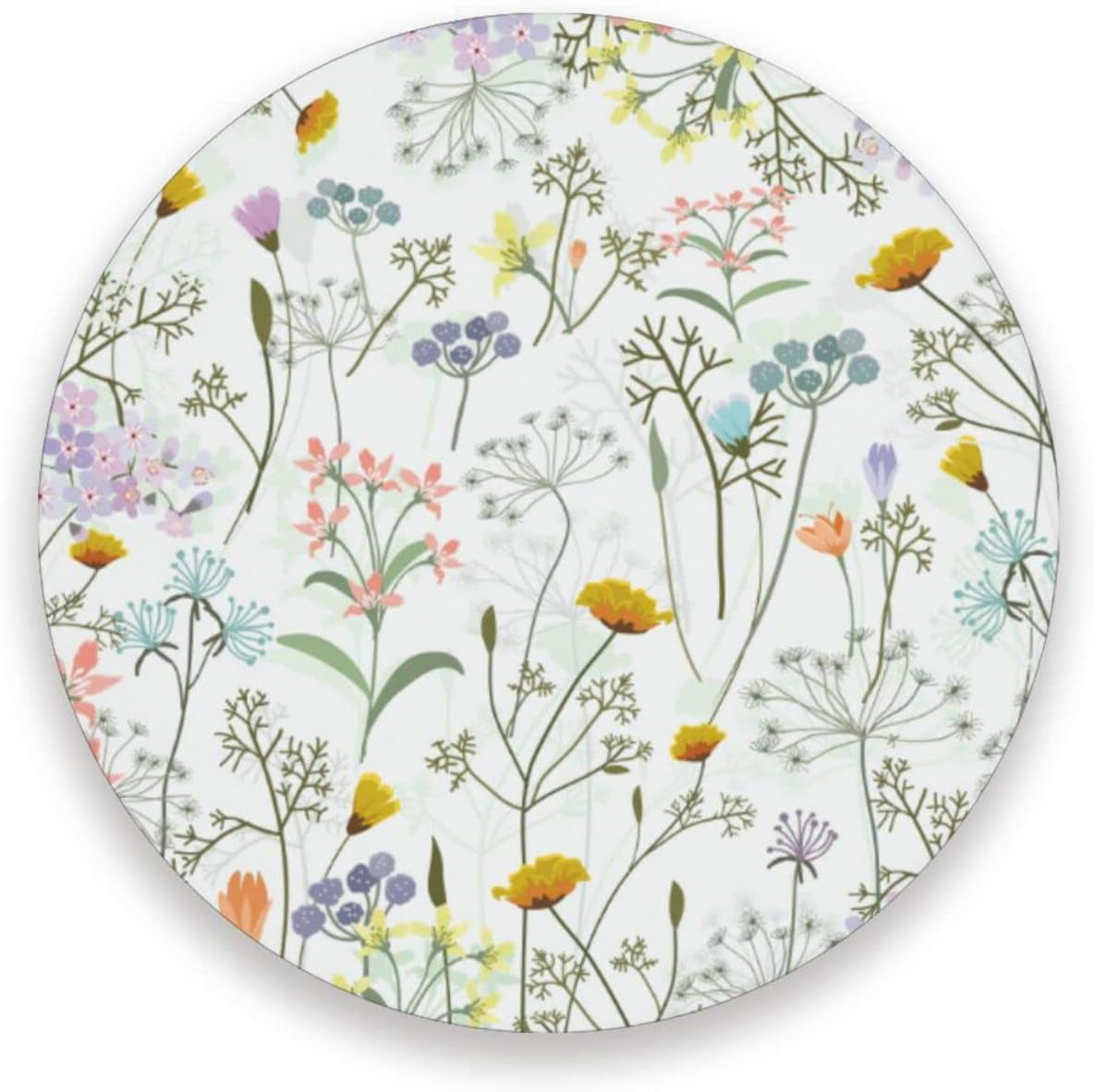 FREEAMG Beautiful Flowers Coasters for Drinks Set of 2, Absorbent ...