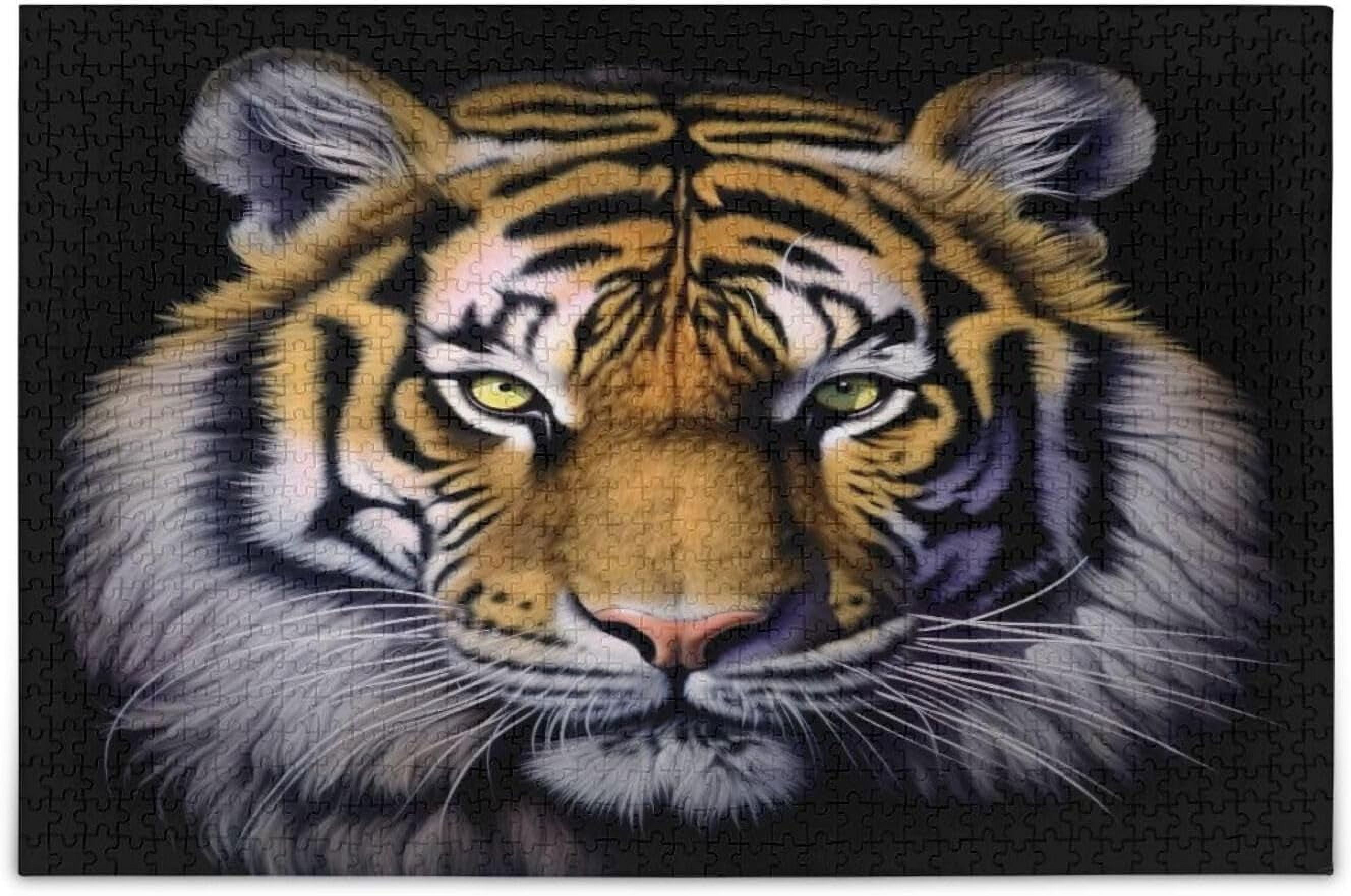 FREEAMG Beautiful Tiger Jigsaw Puzzles for Adults 500 Pieces ...