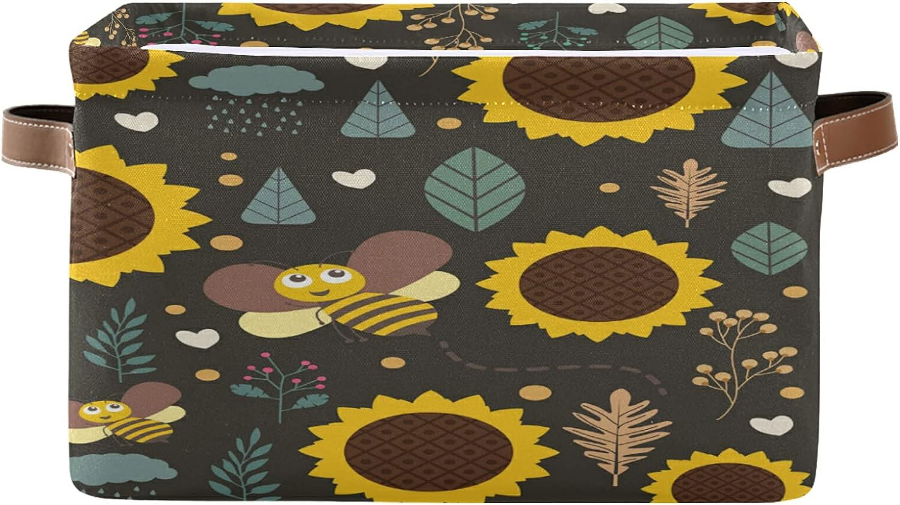 FREEAMG Been Sunflower Tree Storage Bin for Toy Storage Basket Dirty ...