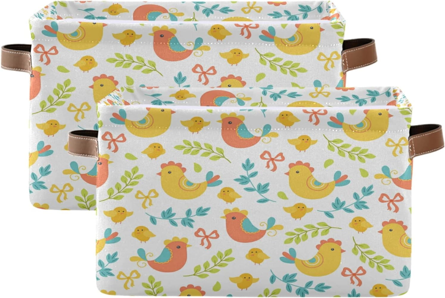 FREEAMG Bird Bow Storage Bin for Toy Storage Basket Dirty Clothes ...