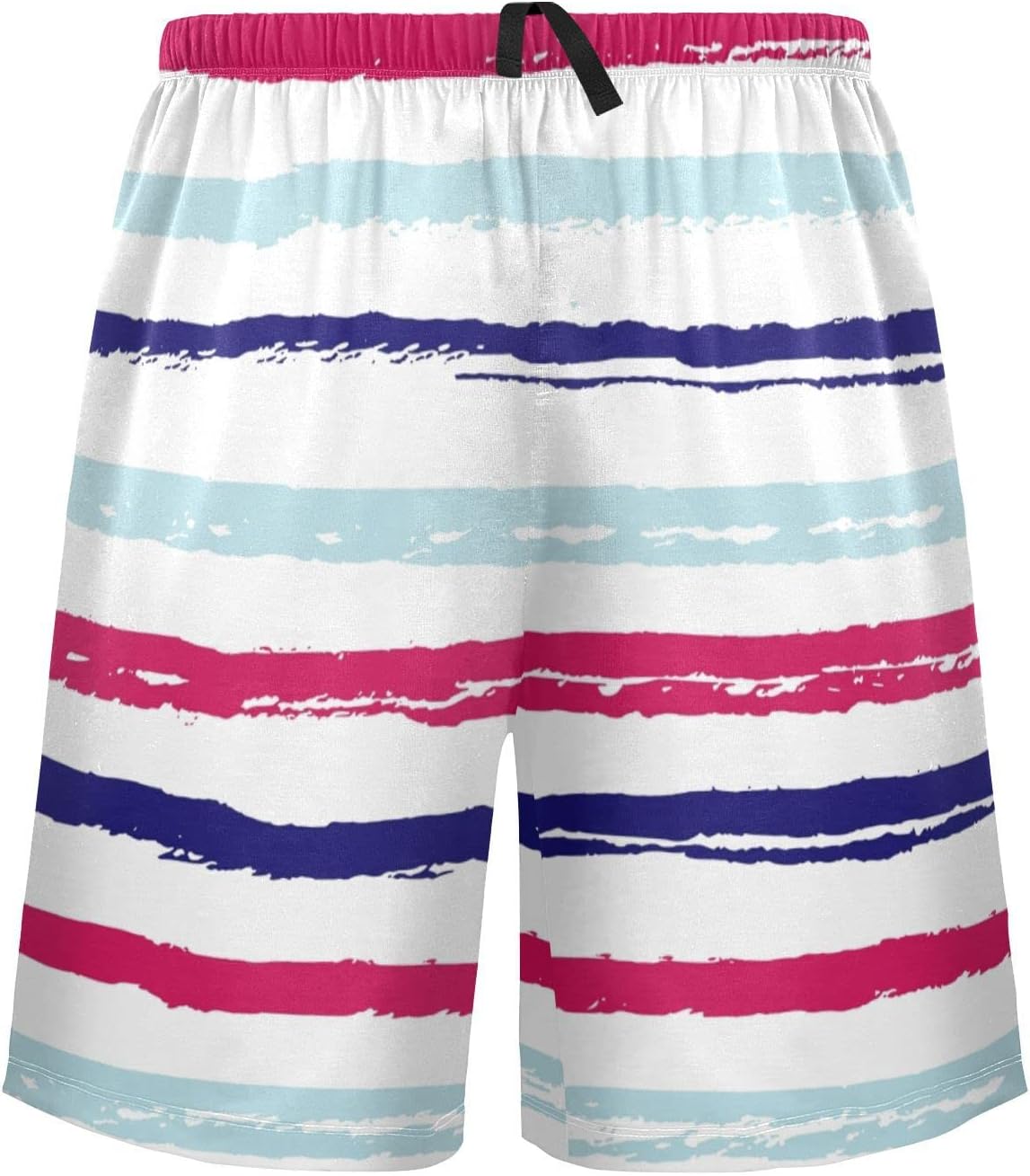 FREEAMG Blue And Red Horizontal Stripe Fashion Striped Pattern Men's ...