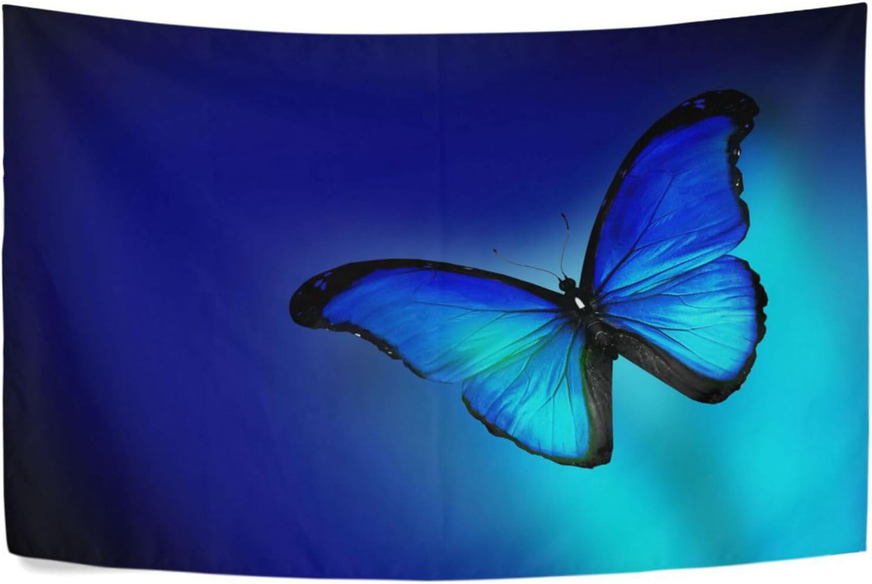 FREEAMG Blue Butterfly Tapestry Aesthetic Tapestry Wall Hanging for ...