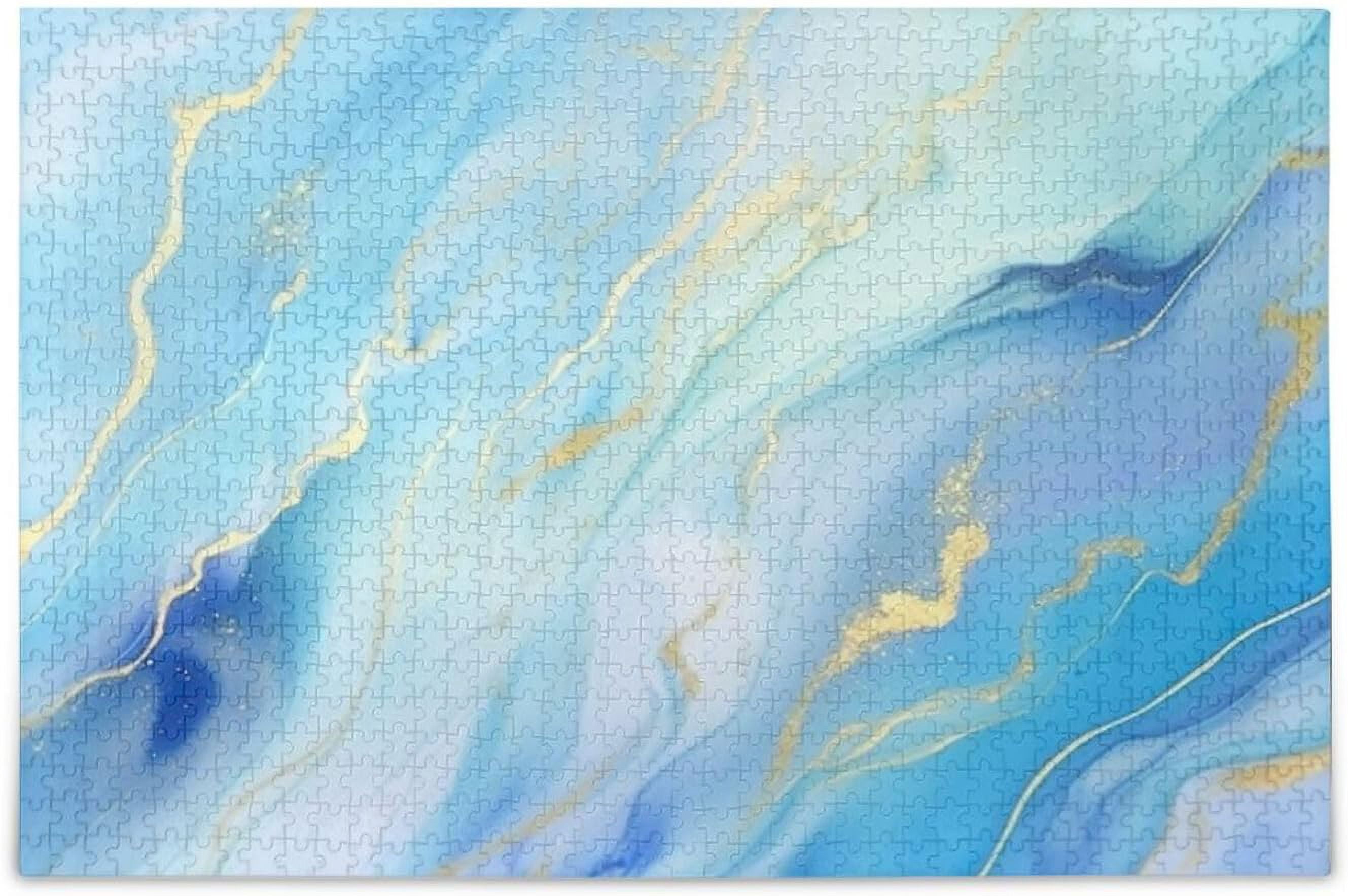 FREEAMG Blue Marble Jigsaw Puzzles for Adults 1000 Piece, Puzzles for ...