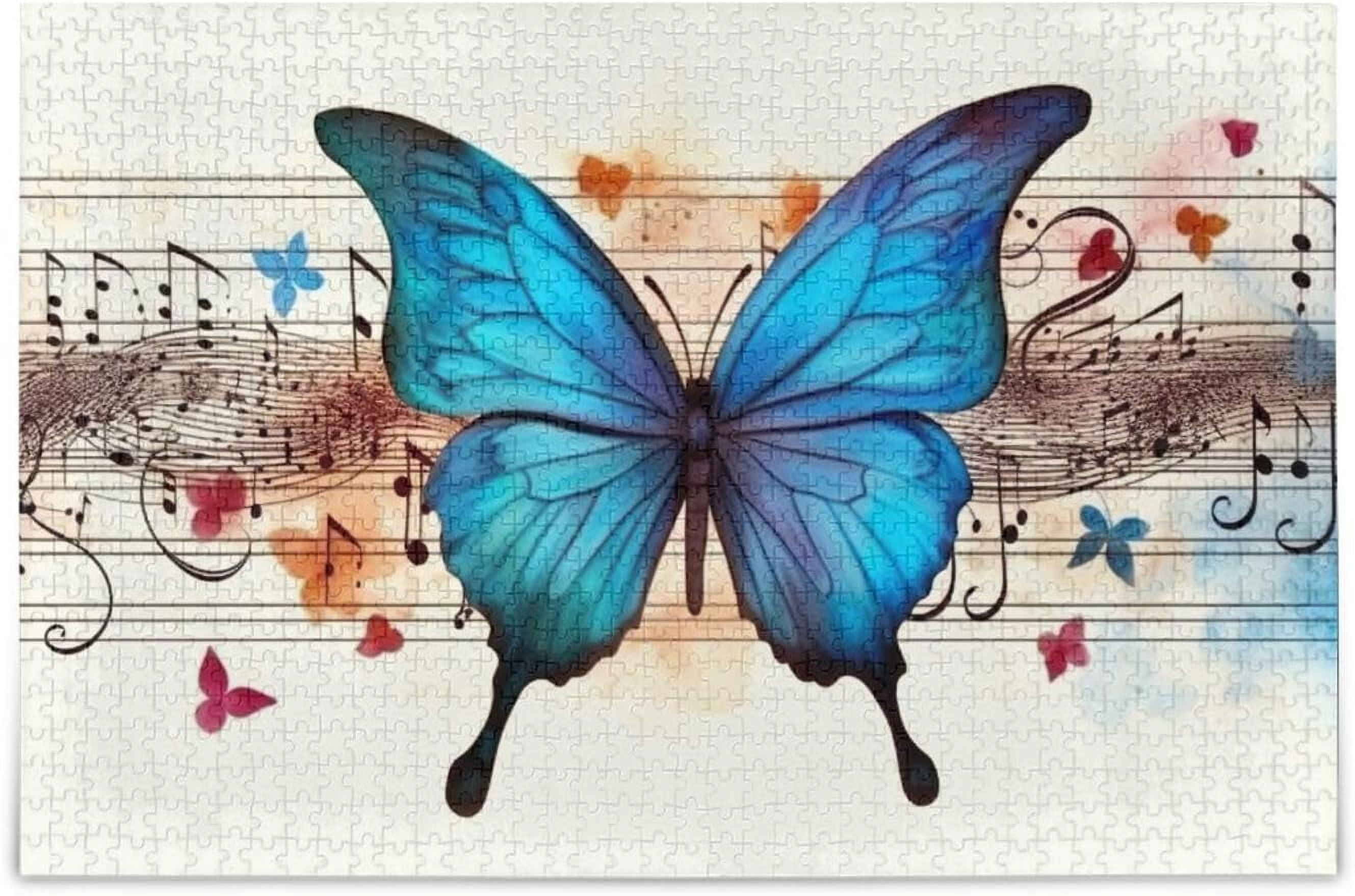 FREEAMG Butterfly Musical Note Jigsaw Puzzles for Adults 500 Piece ...