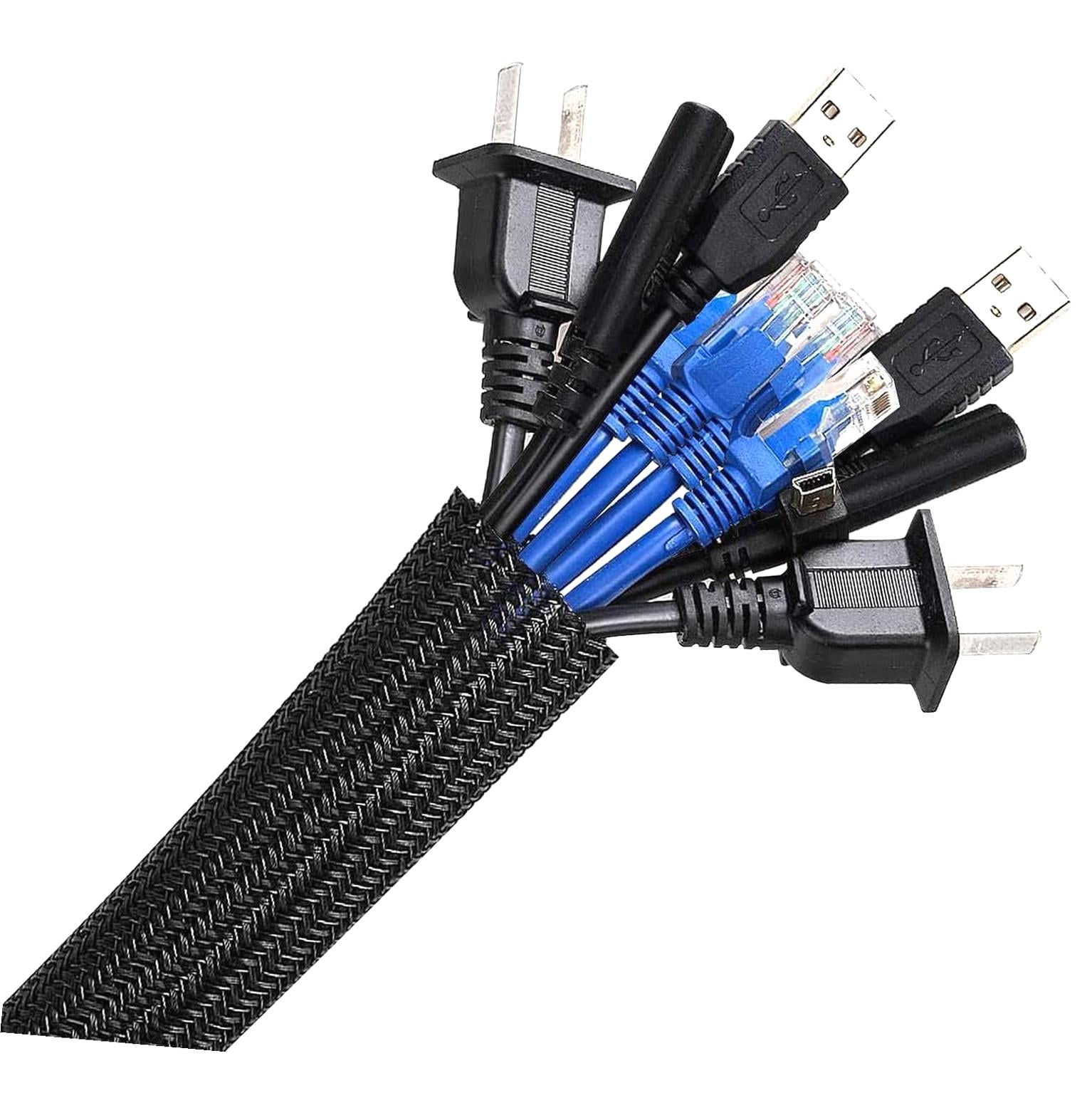 FREEAMG Cable Protector Sleeve, 6.6ft - 1.5 inch Under Desk Wire ...