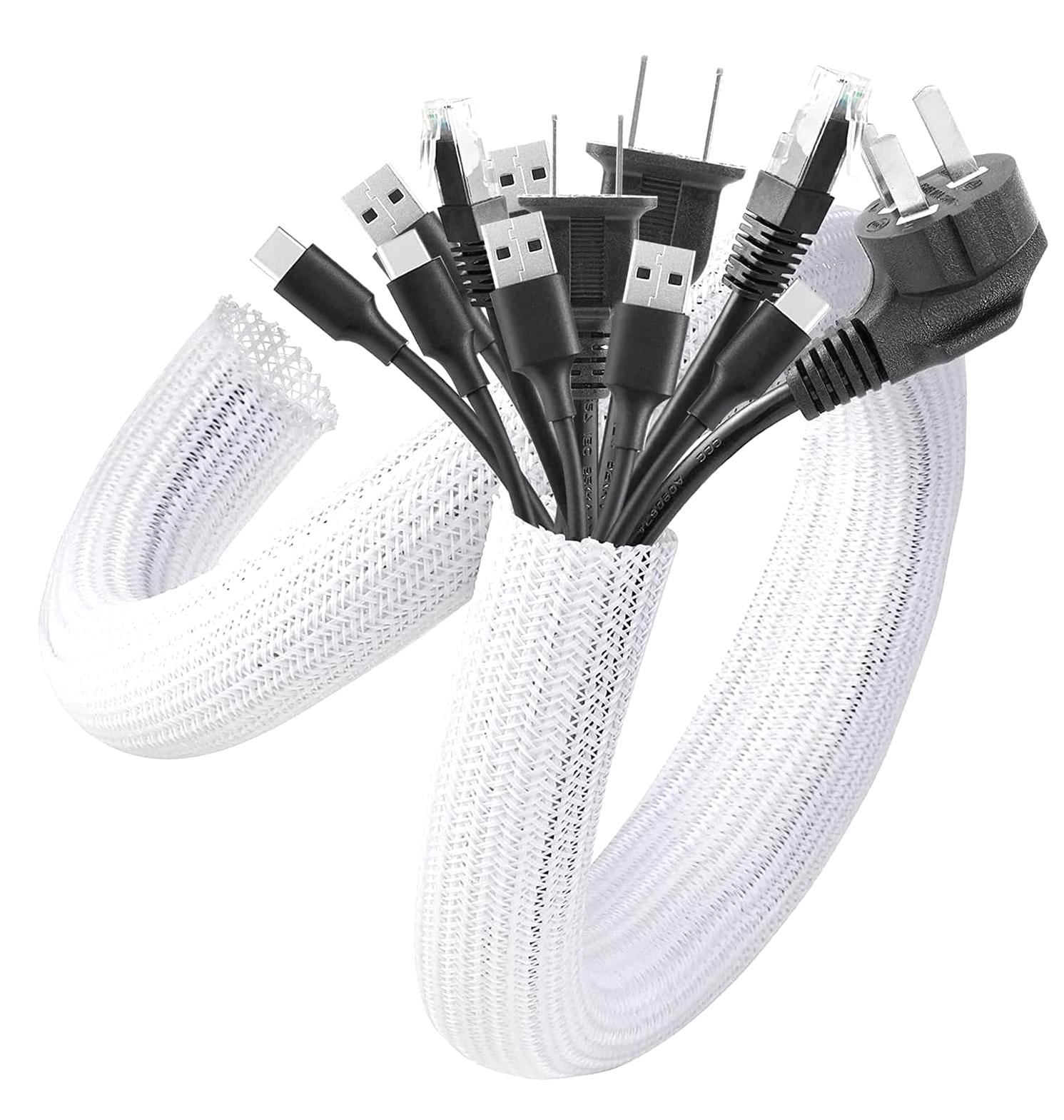 FREEAMG Cable Protector Wrap, 2Pack 5ft - 1.8 inch Wire Management ...