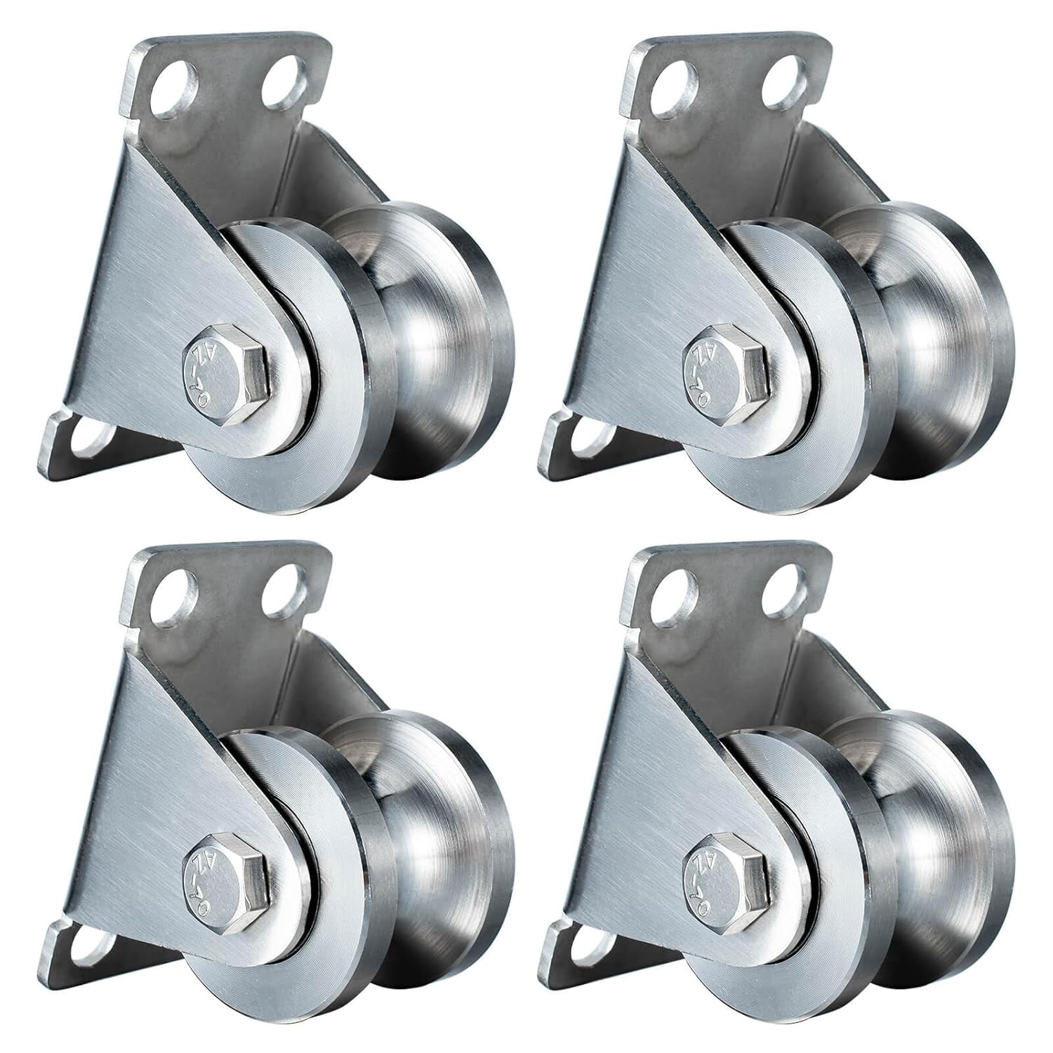 FREEAMG Cable Pulley Wheel Wall Mount, Duplex Bearings, Stainless Steel ...