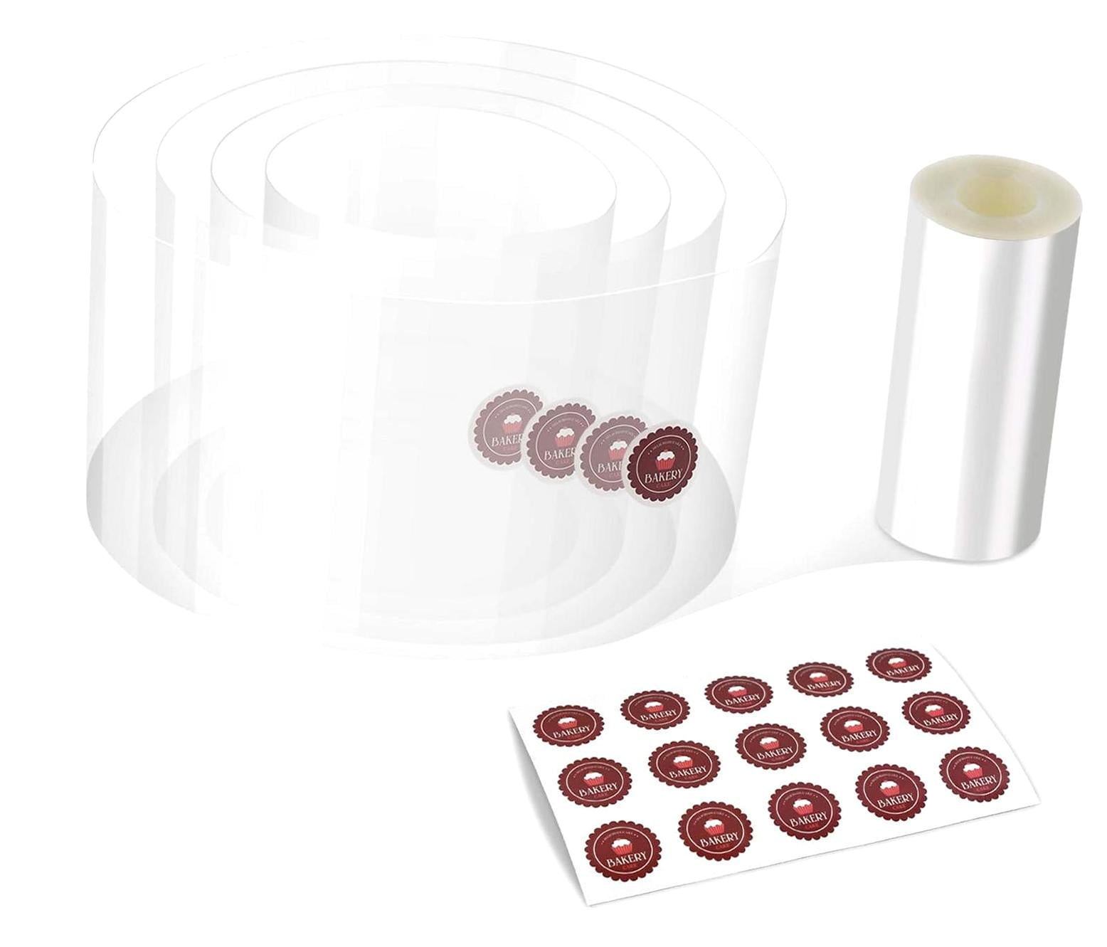 FREEAMG Cake and Cake Collar Set, 6 to 12 Inch Adjustable Cake Mousse ...