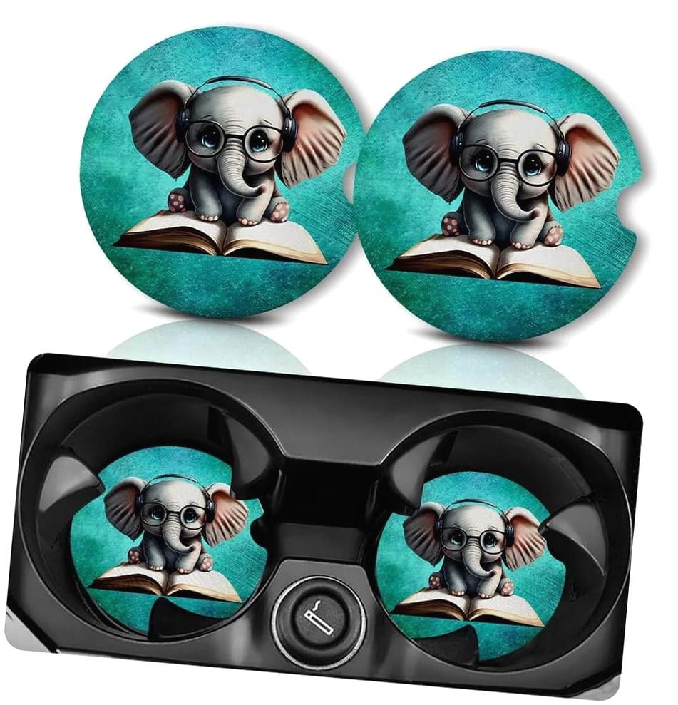 FREEAMG Car Coasters for Cup Holders, 2.75" Anti- Rubber Mat with A ...