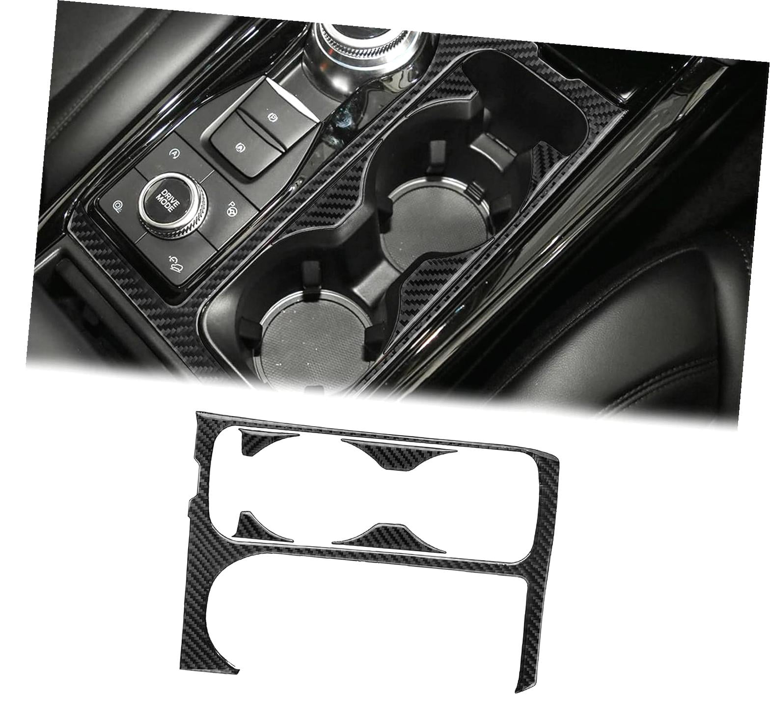 FREEAMG Carbon Fiber 5PCS Car Center Console Cup Holder Inner for ...