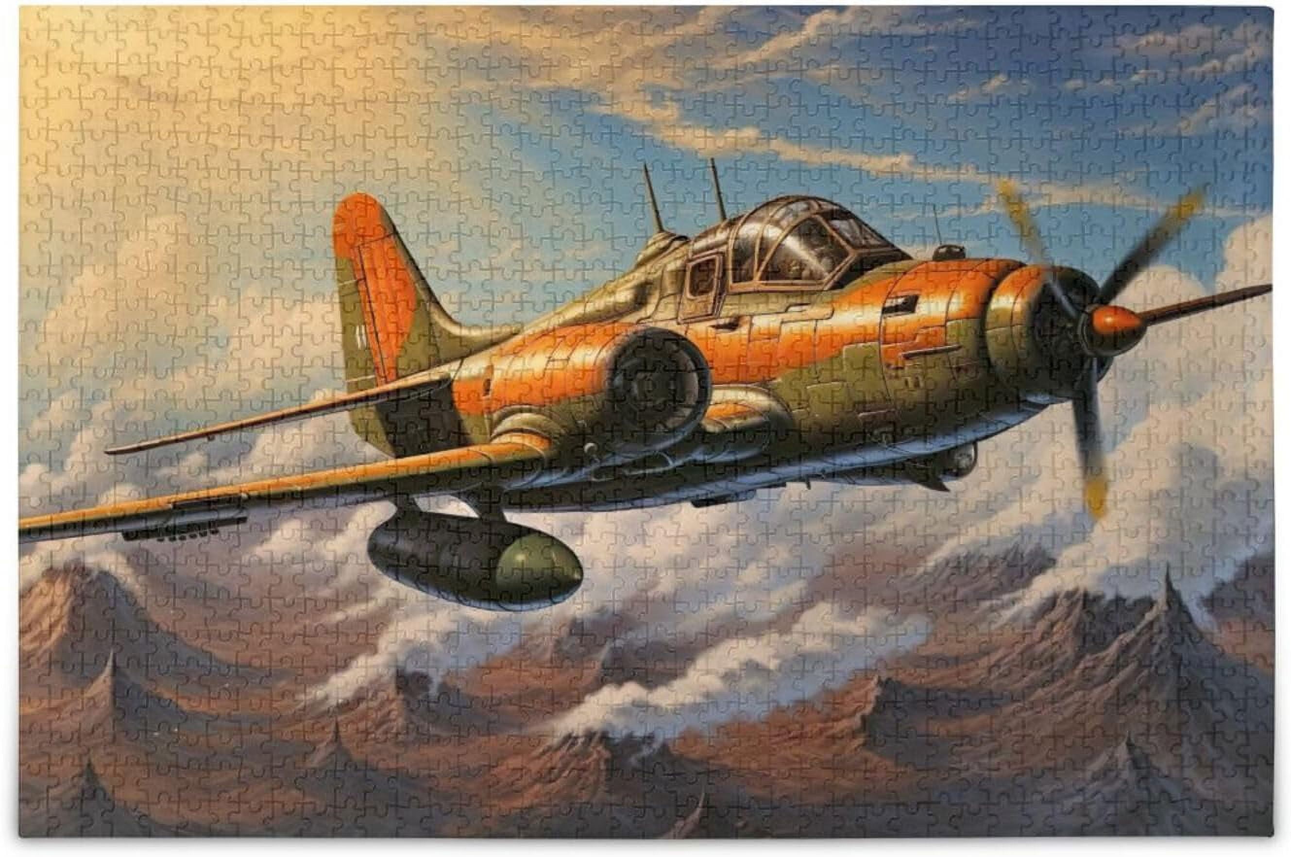 FREEAMG Cartoon Aircraft 1000 Piece Puzzle for Adults, Children ...