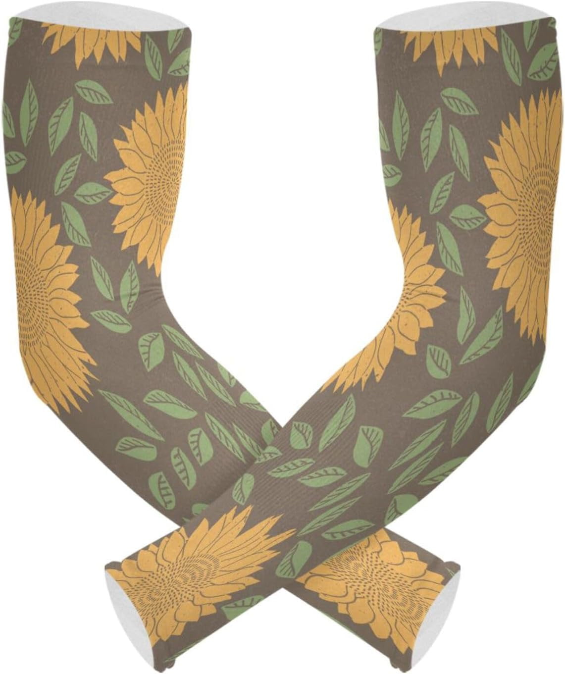 FREEAMG Cartoon Daisy UV Protective Arm Sleeve, Sports Compression Arm ...